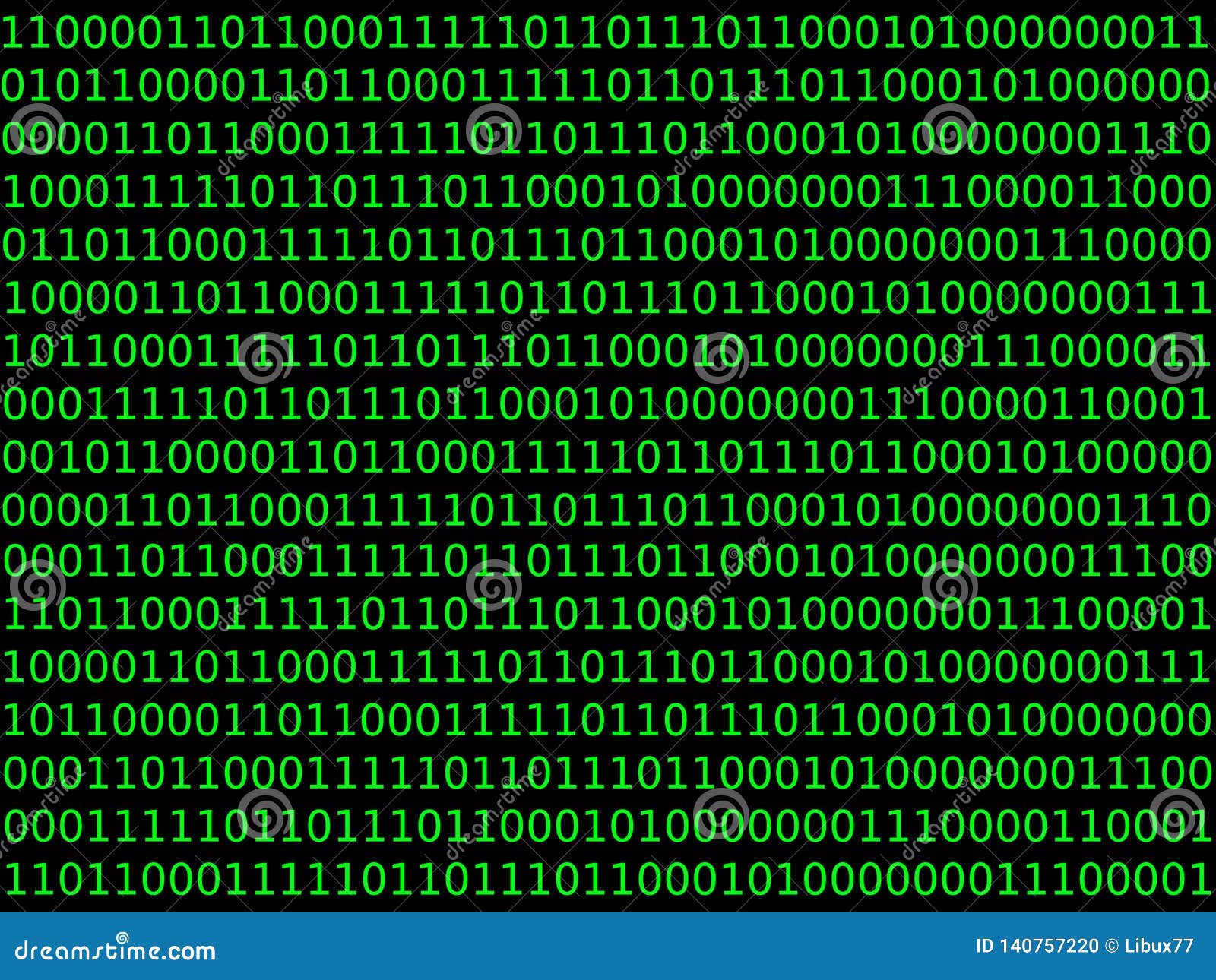 Achtergrond Van De Binaire Code De Digitale Technologie Stock ...