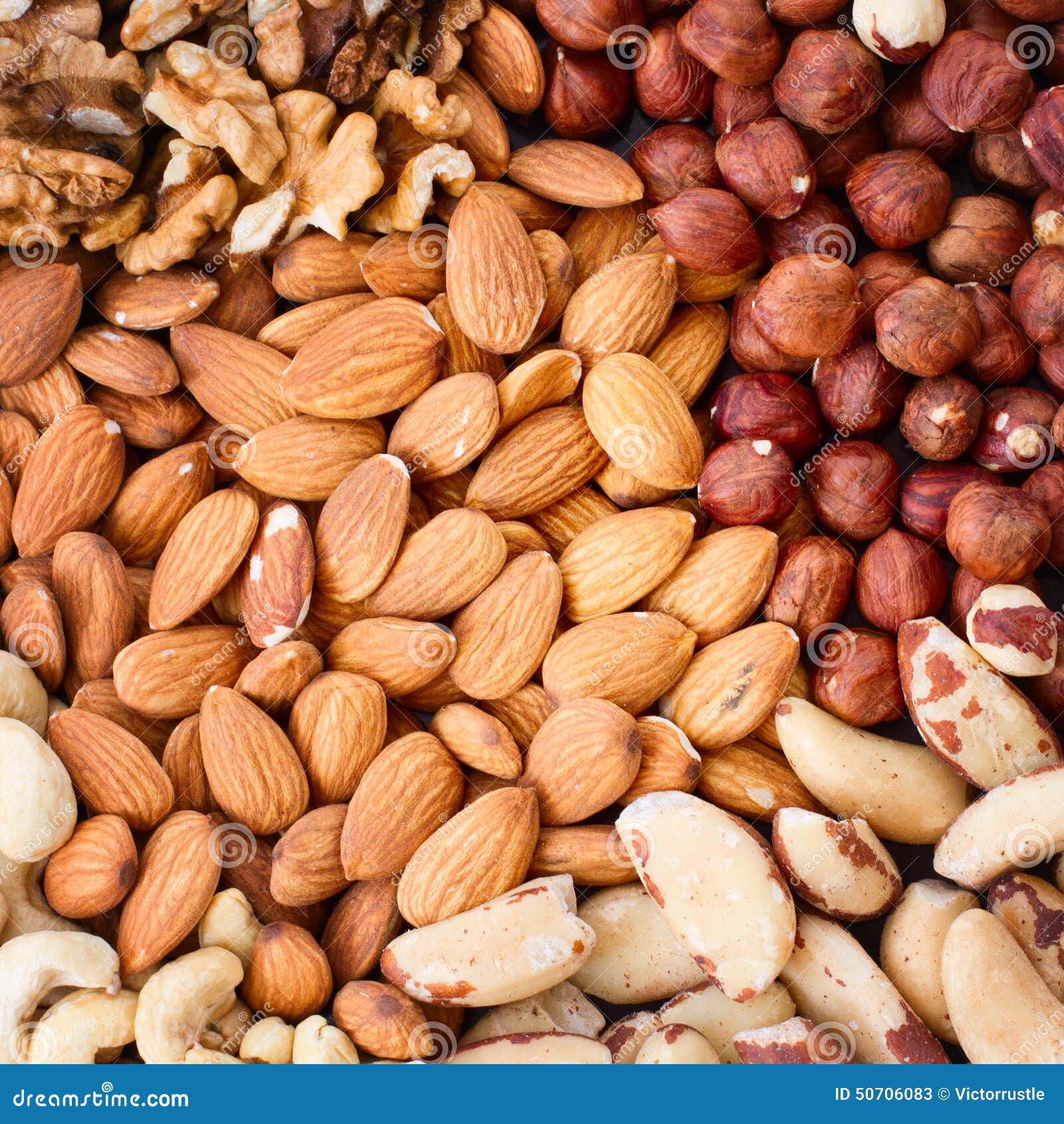 Achtergrond Van Diverse Soorten Noten Stock Afbeelding - Image of ...