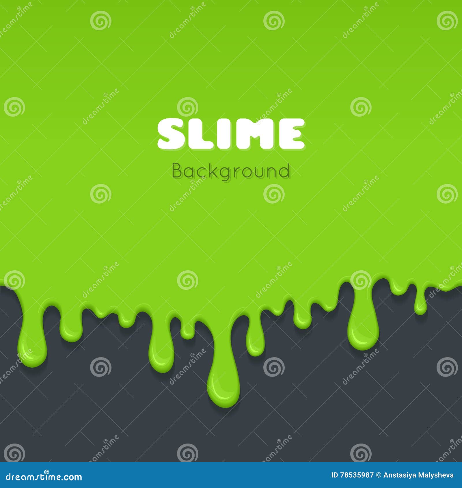 Achtergrond Van Dribble Groen Slijm Vector Illustratie - Illustration ...