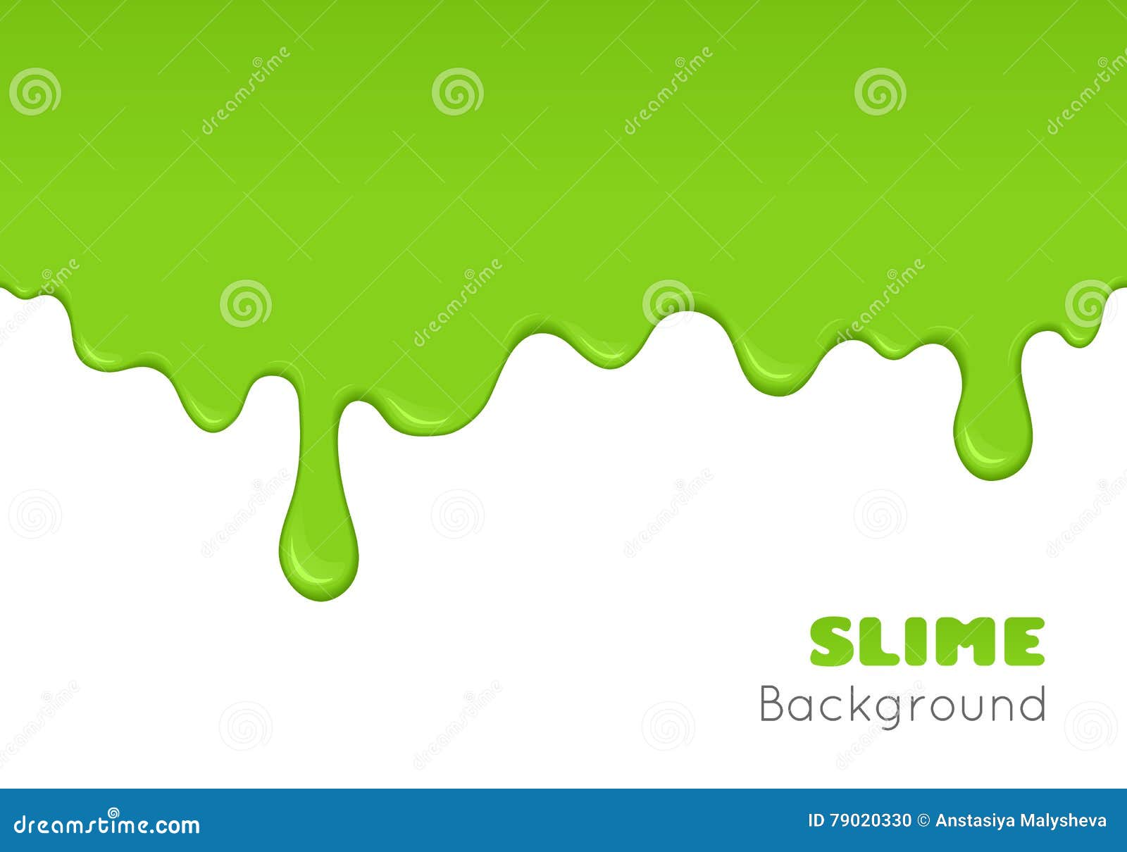 Achtergrond Van Dribble Groen Slijm Vector Illustratie - Illustration ...