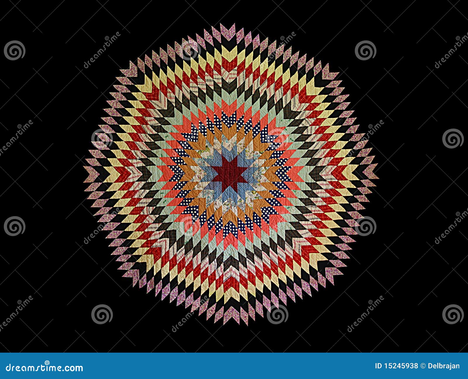 Achthoek stock foto. Image of dekbed, patronen, handgemaakt - 15245938