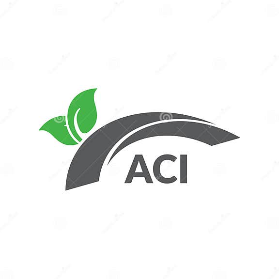 ACI Letter Logo Design on White Background. Creative Modern ACI Letter ...