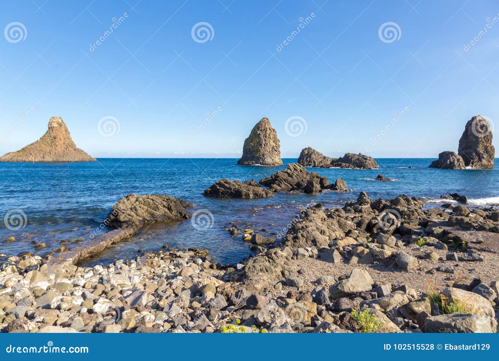 Aci Trezza, Sicily, Italy stock photo. Image of european - 102515528