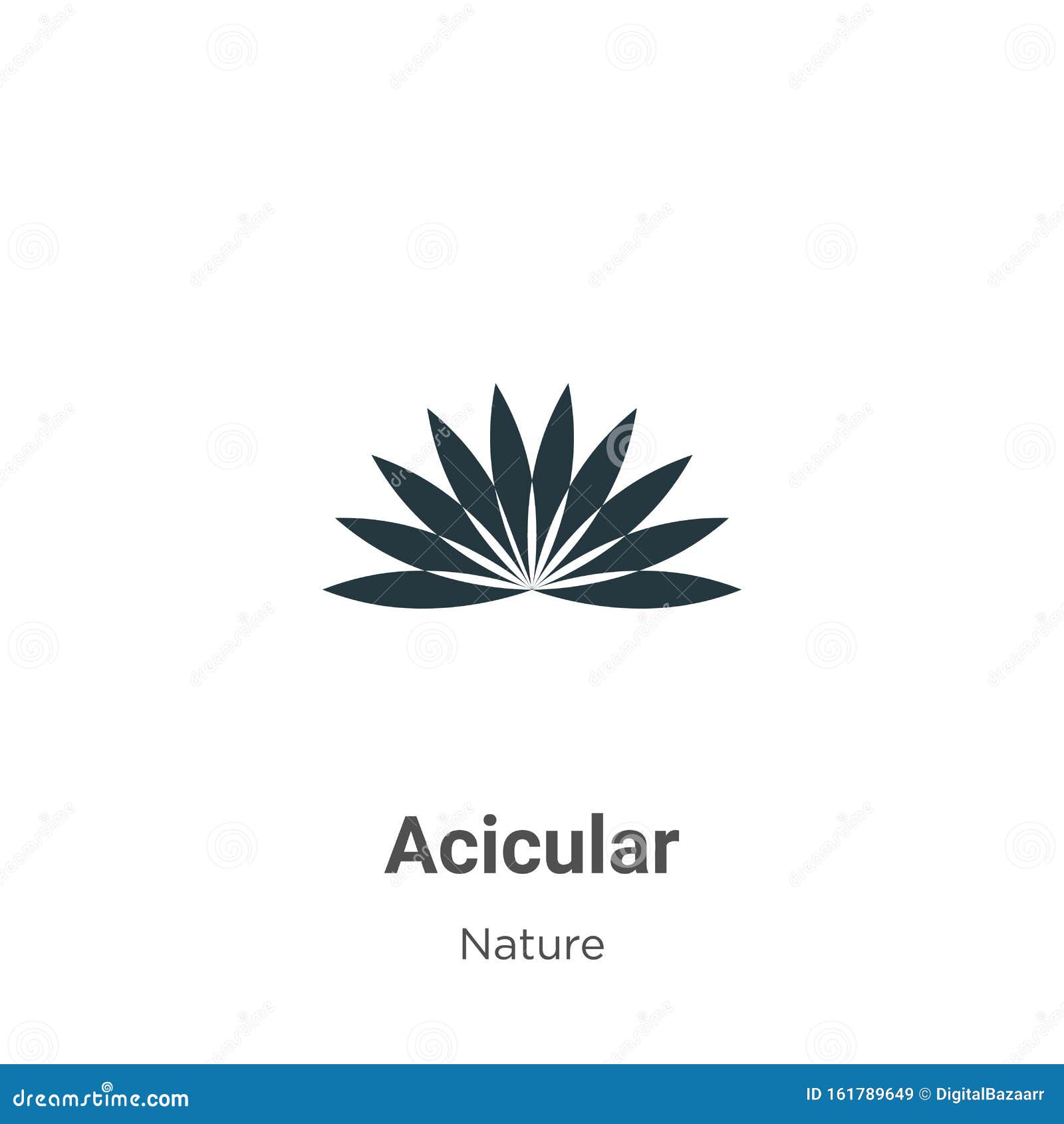 Acicular Vector Icon On White Background. Flat Vector Acicular Icon ...