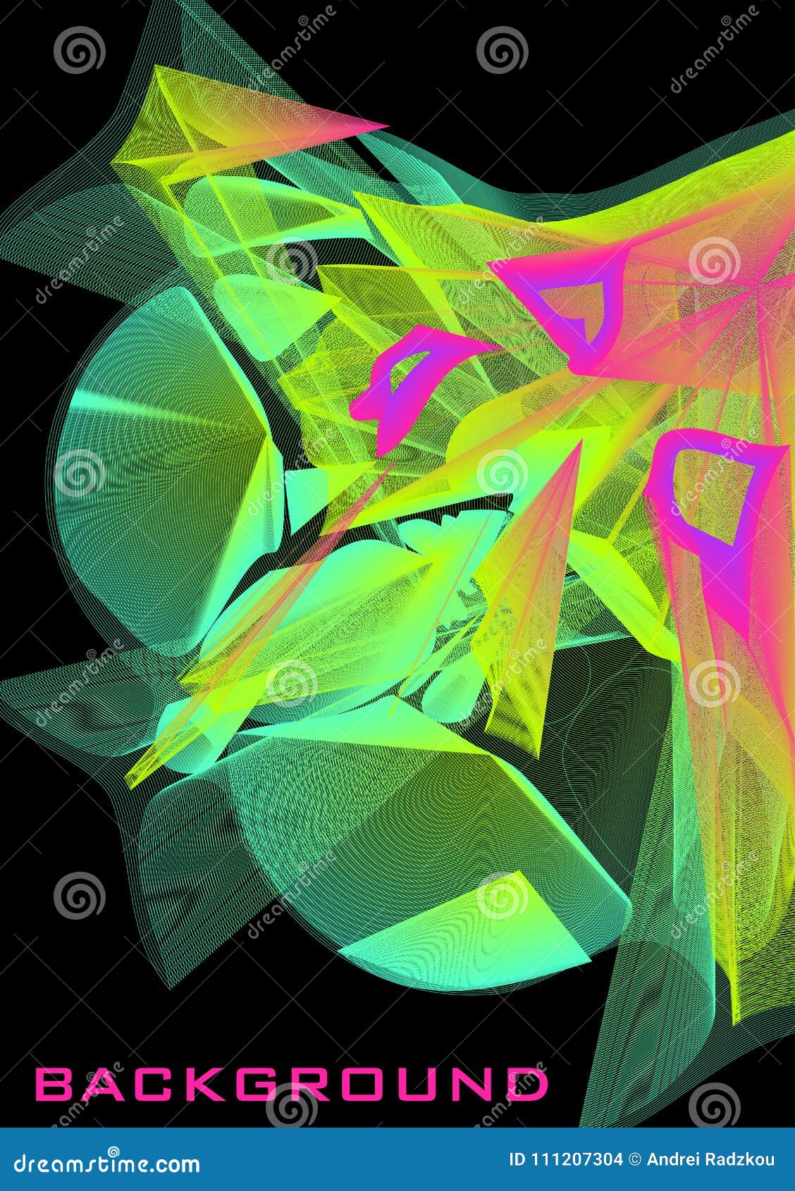 Acid Background with Bright Blend. Vector Graphics Stock Vector ...