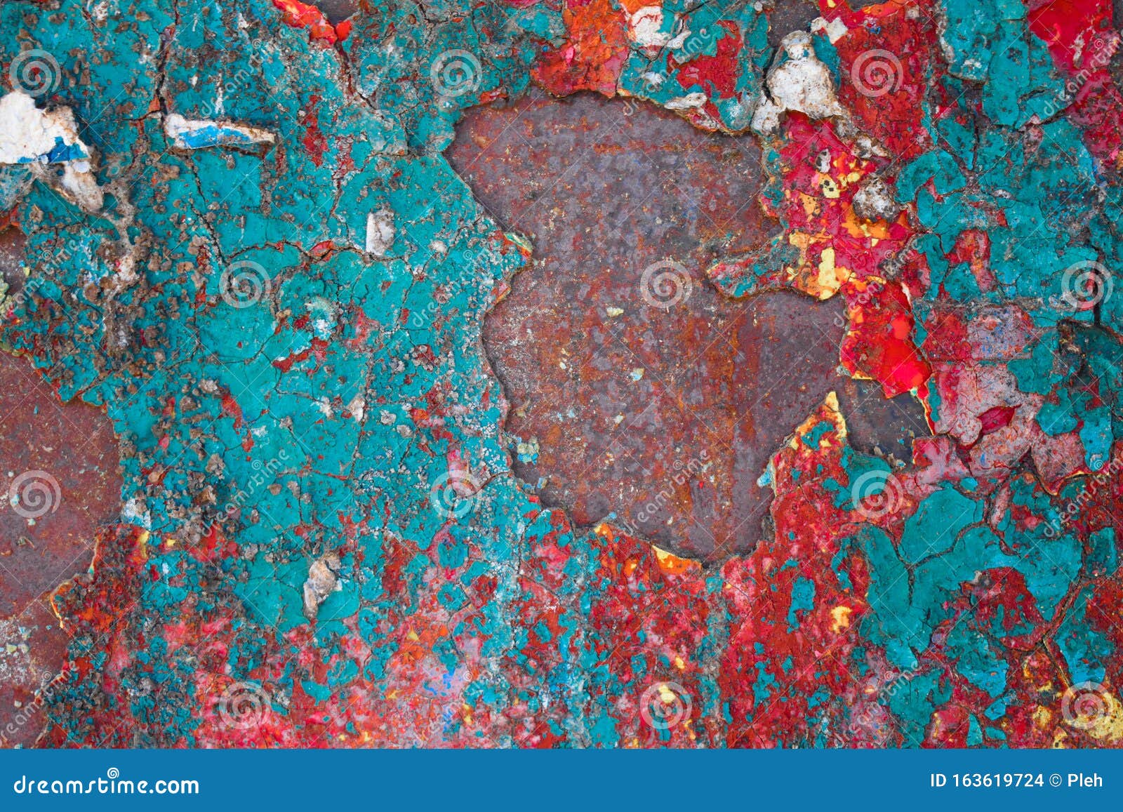 Acid Background with Red, Blue Colors and Rust with Spot Stock Photo ...