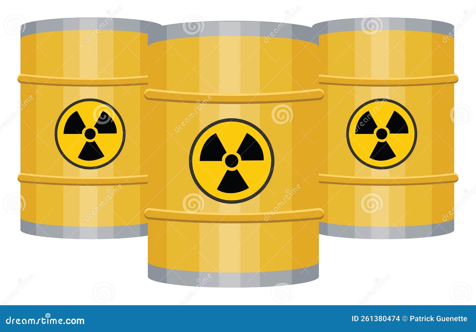 Acid barrels, icon stock vector. Illustration of liquid - 261380474