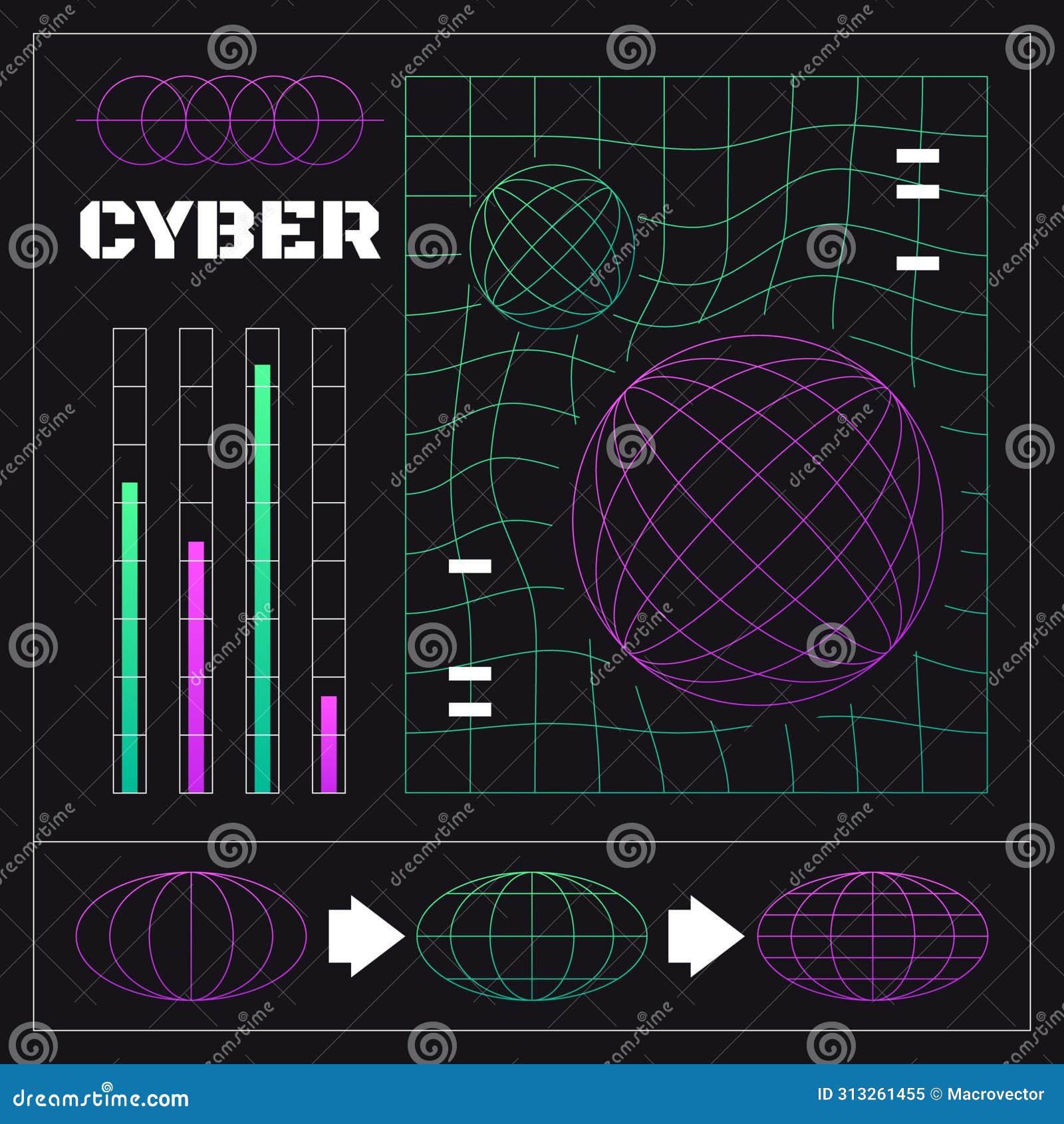 Acid Composition in Hand Drawn Design Stock Illustration - Illustration ...