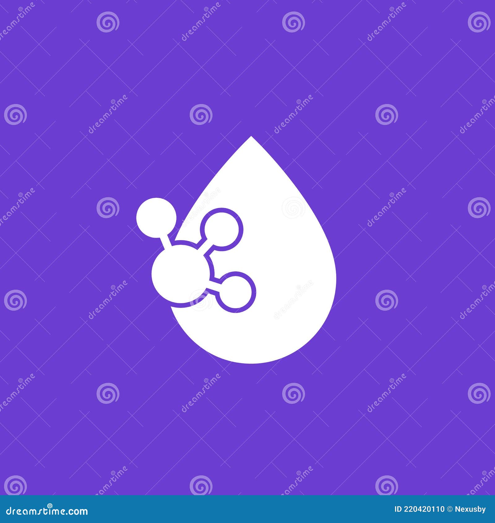 Acid Drop Vector White Icon Stock Vector - Illustration of particle ...