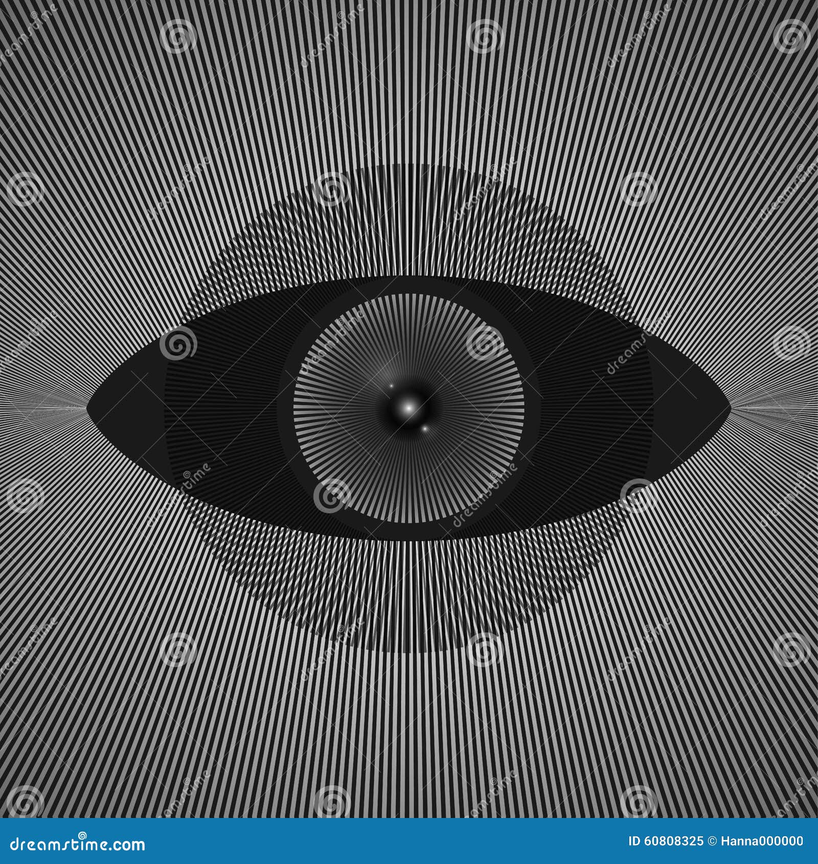 Acid eye stock vector. Illustration of animal, traditional - 60808325