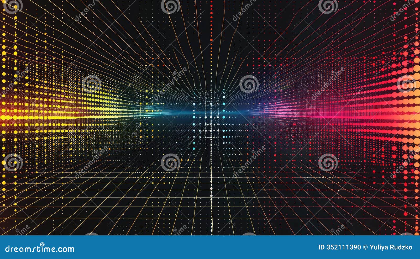 Acid Grid Psychedelic Geometry Pattern Stock Photo - Image of cyberpunk ...