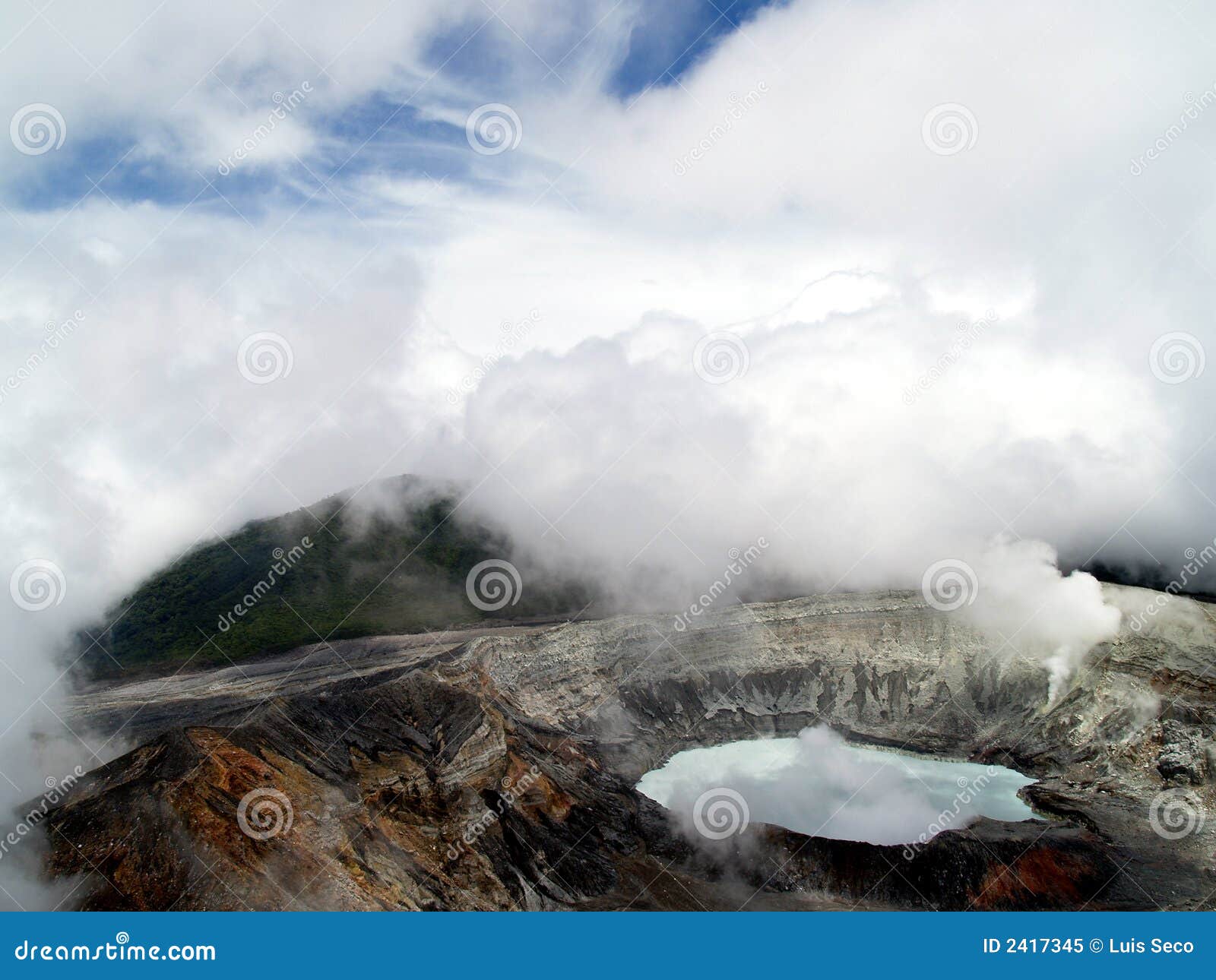 Acid lake stock image. Image of fumarole, stones, rock - 2417345