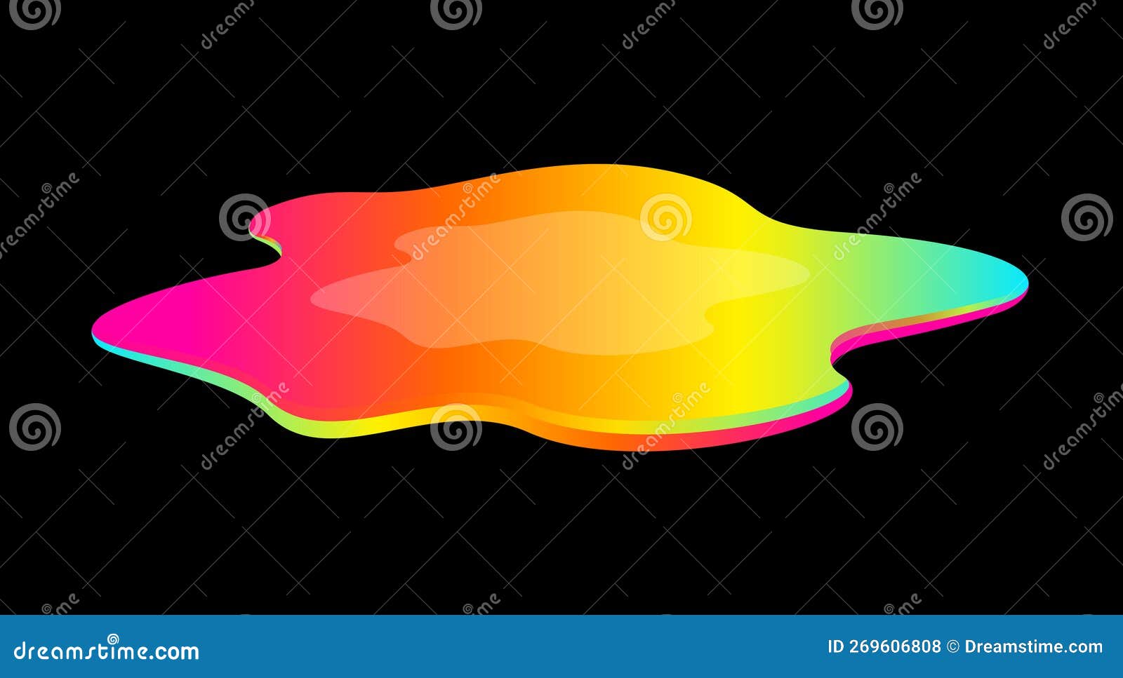 Acid puddle vector cartoon stock vector. Illustration of blot - 269606808