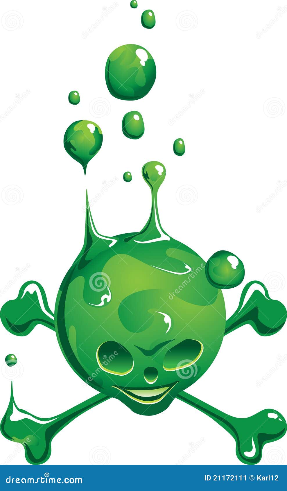 Acid skull stock vector. Illustration of roger, crossbones - 21172111