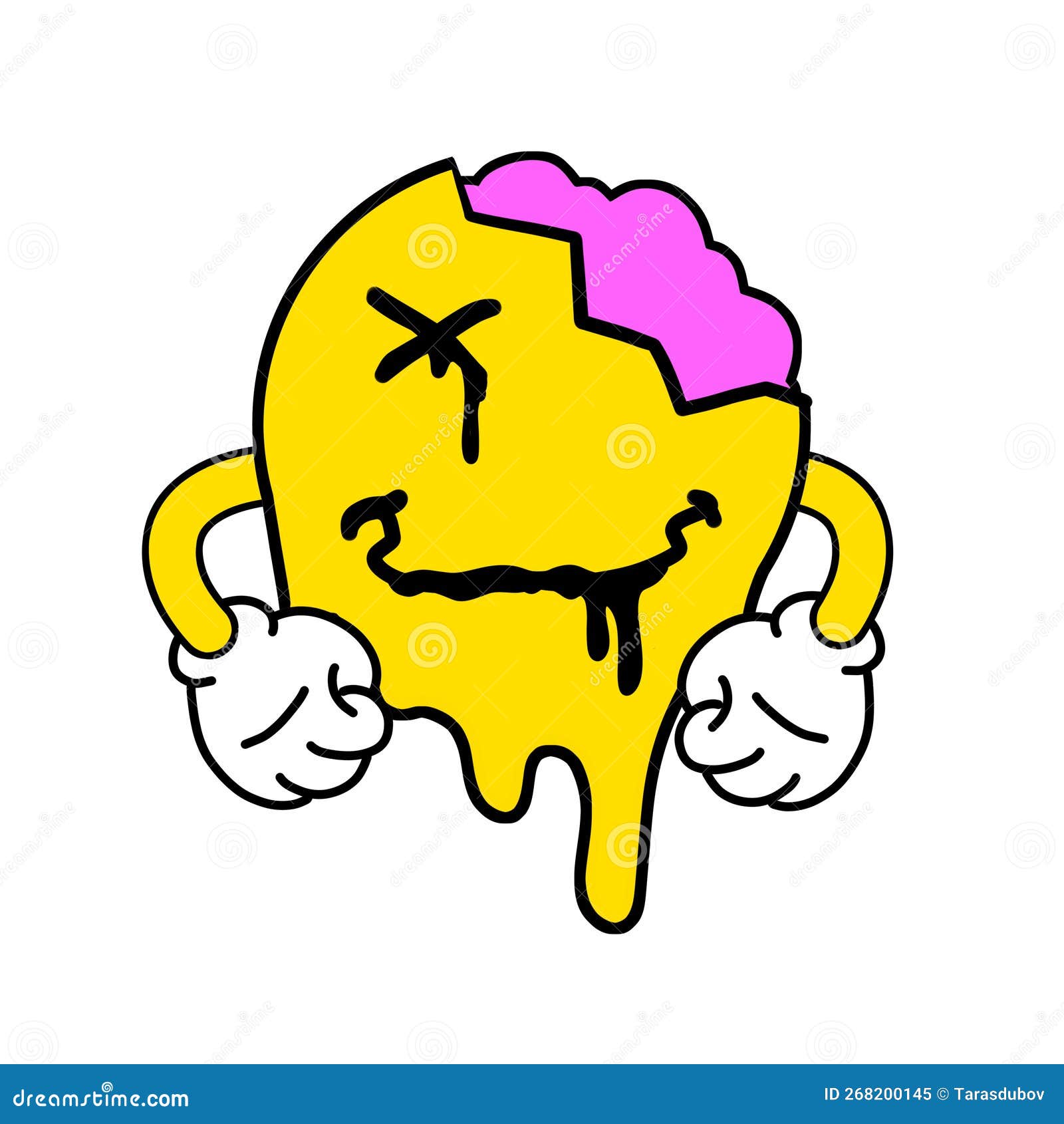 Sad Cat Face Sticker On Isolated Tansparent Background, Png, Logo ...