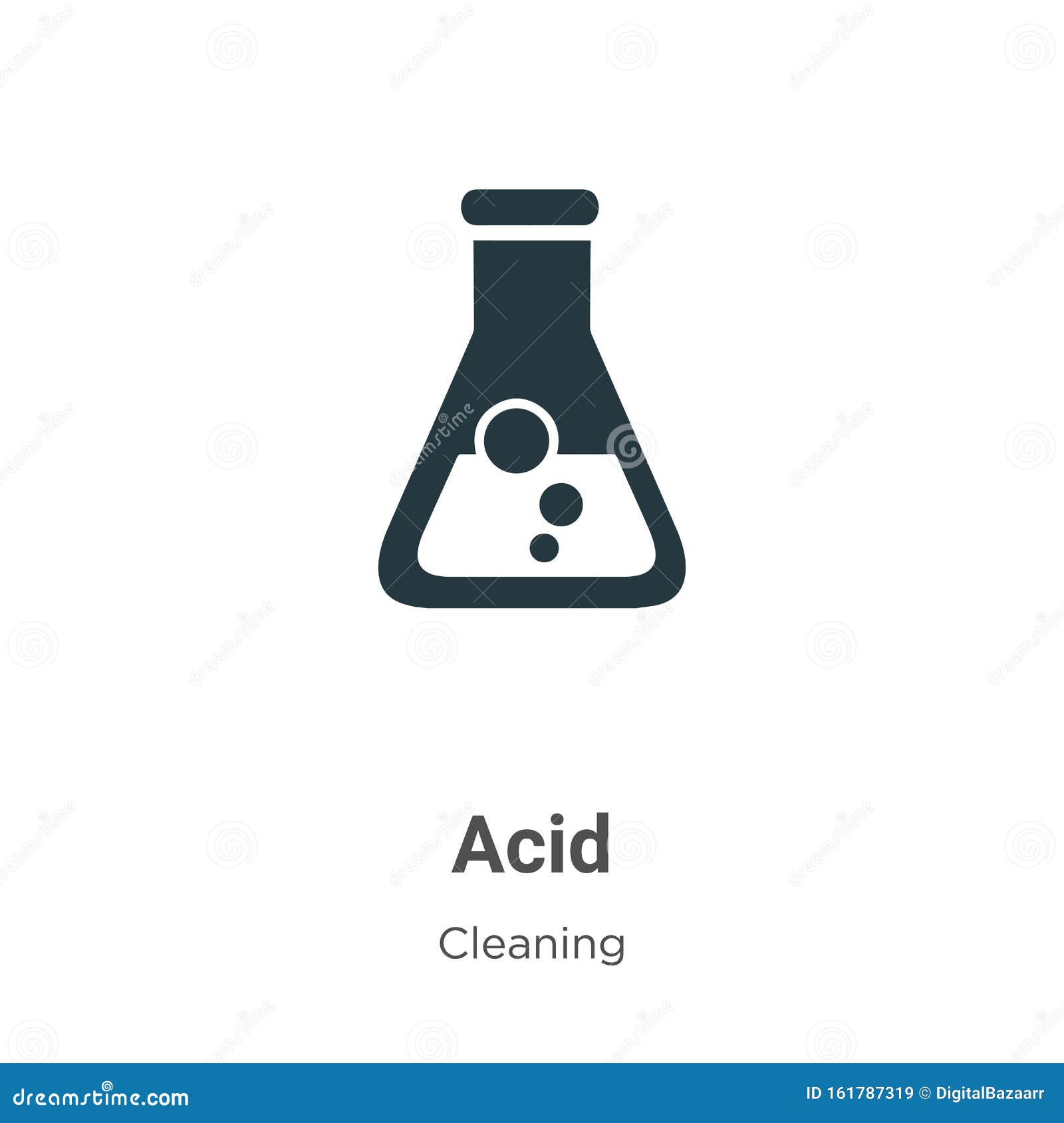 Acid Vector Icon On White Background. Flat Vector Acid Icon Symbol Sign ...