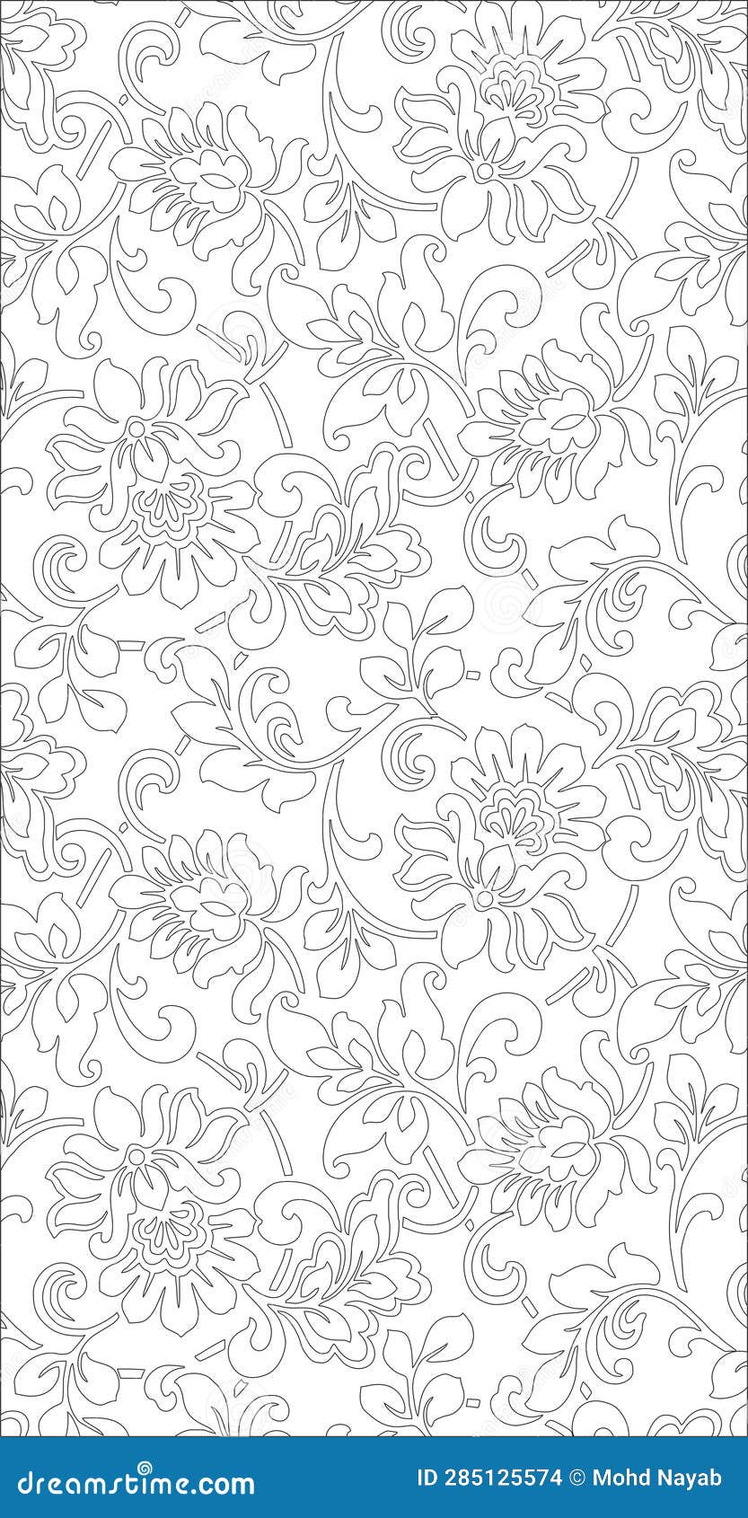 Flower Floral Pattern Glass Designs in CDR Vector Stock Vector ...