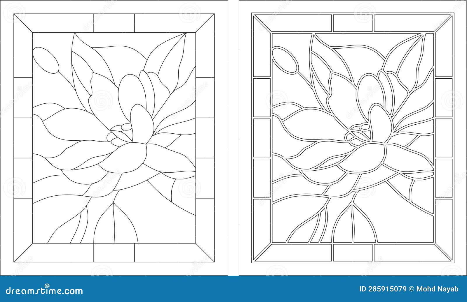 Sandblasting Etching Glass Floral Design Pattern Vectors Stock Vector ...