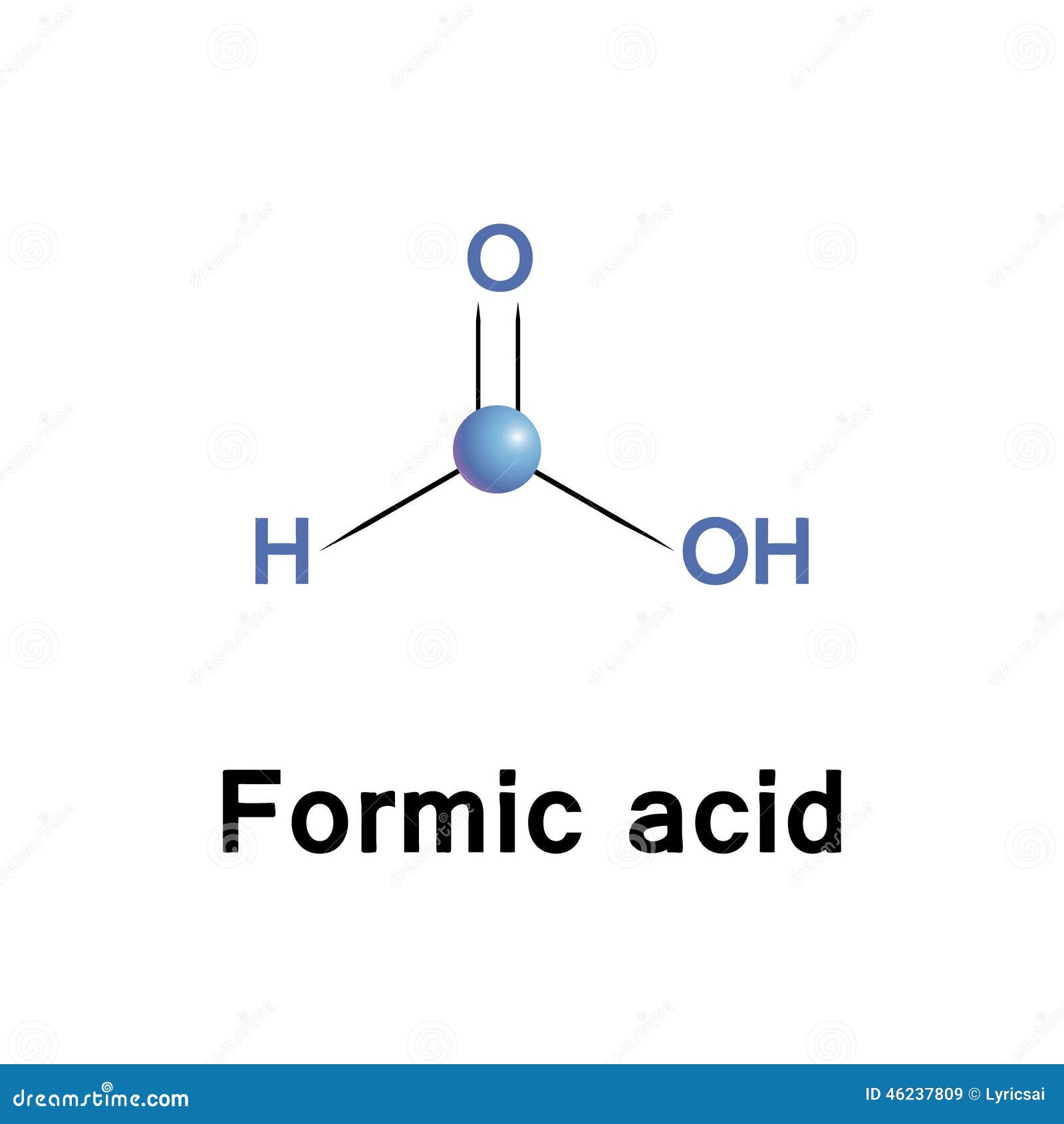 Acide formique illustration de vecteur. Illustration of formule - 46237809