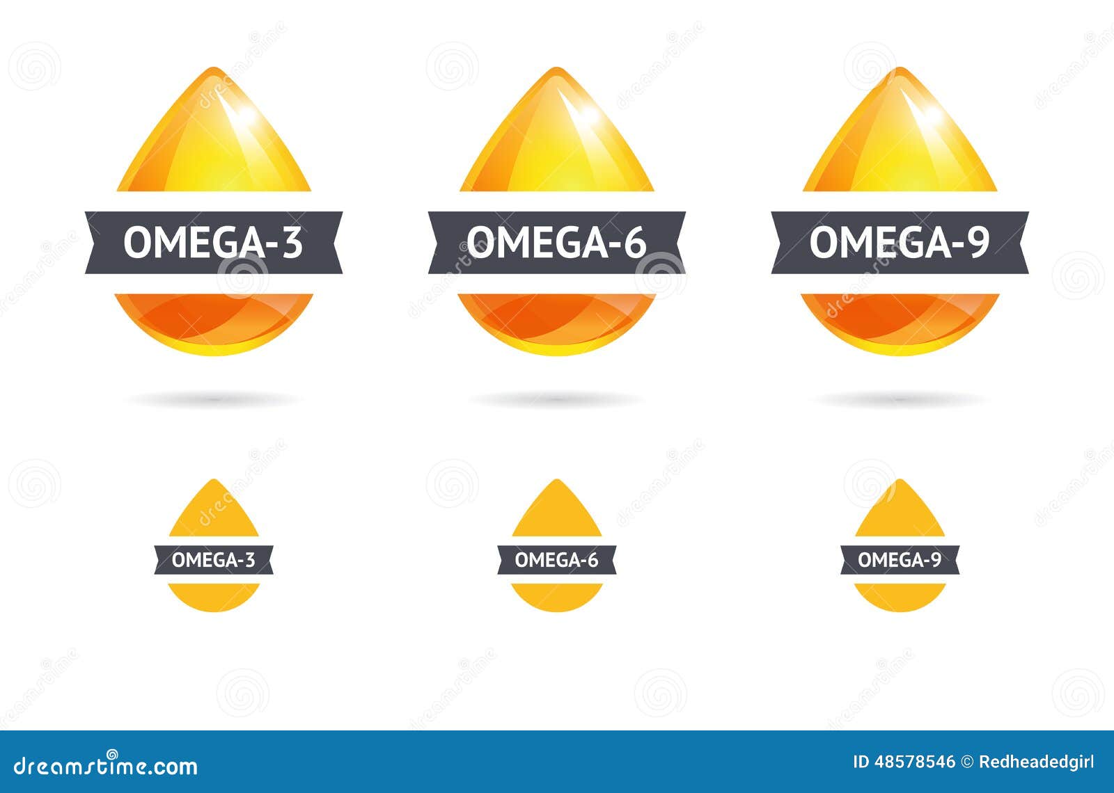 Acidi grassi di Omega illustrazione vettoriale. Illustrazione di icona ...