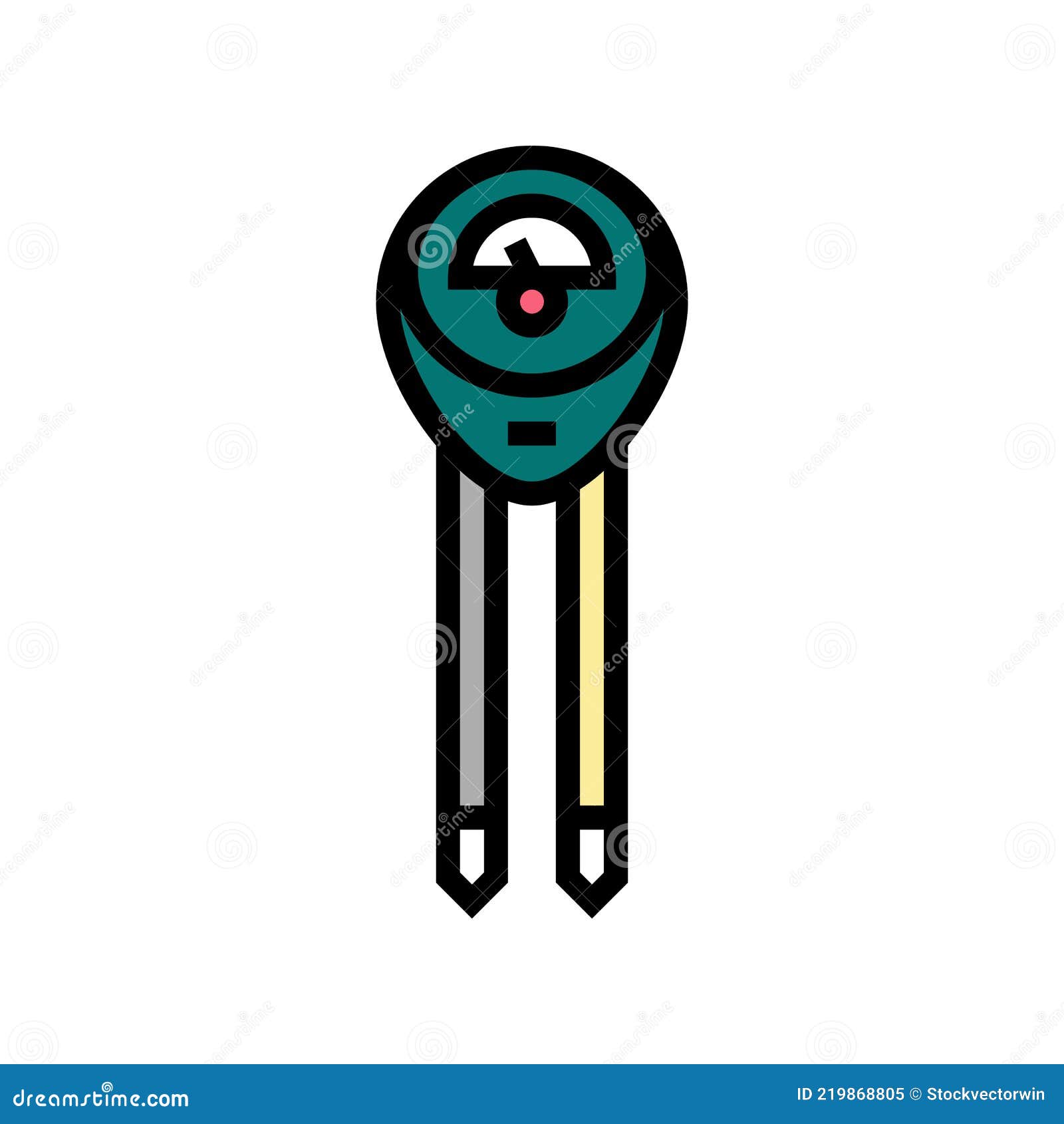 Acidity Meter PH. The Chemical Testers. Icons Of Thin Lines On A Black ...