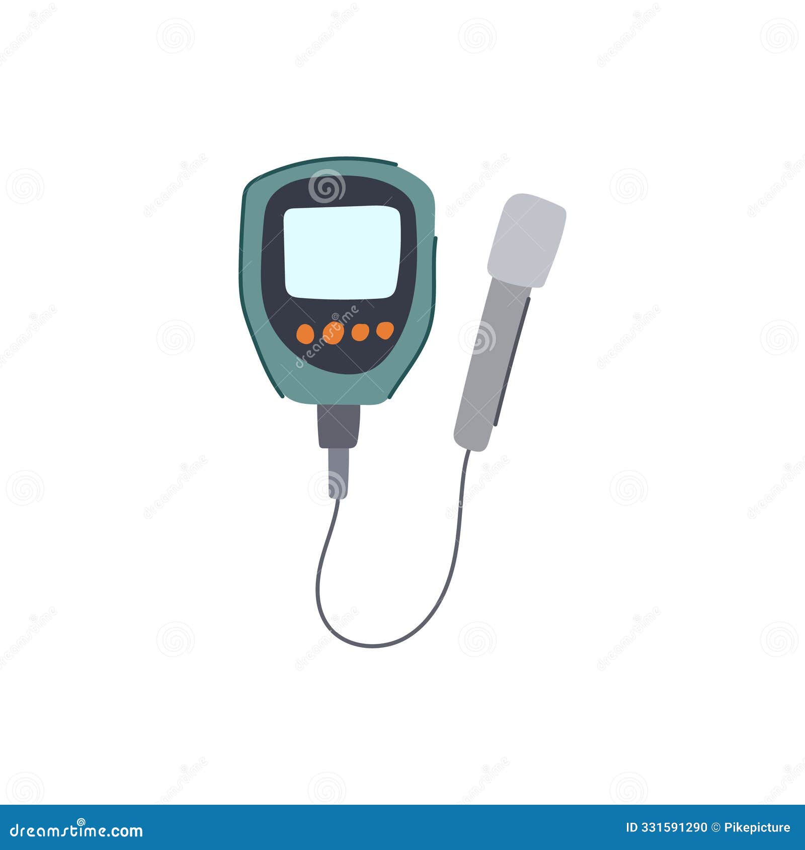 Acidity Ph Meter Cartoon Vector Illustration Stock Vector ...