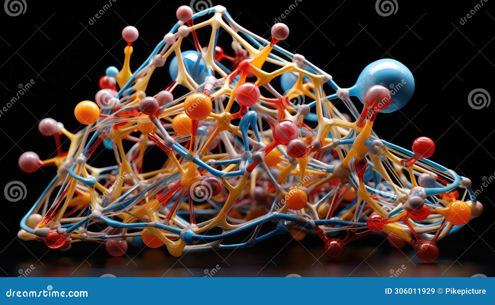 Acids protein model stock illustration. Illustration of model - 306011929