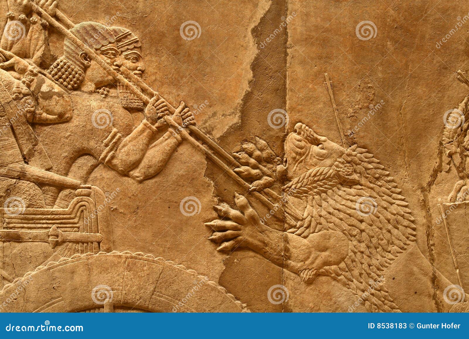 Acient Assyrian art 6 stock image. Image of stone, education - 8538183