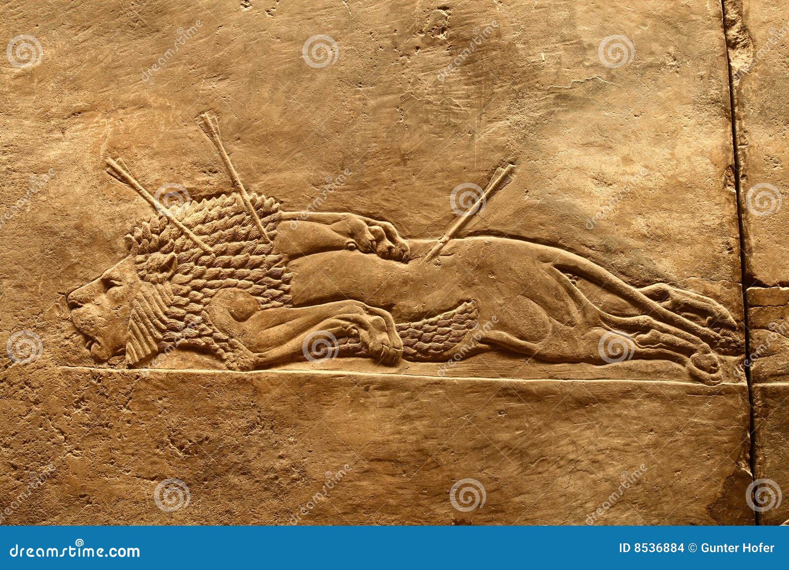 Acient Assyrian art stock photo. Image of artwork, arrow - 8536884