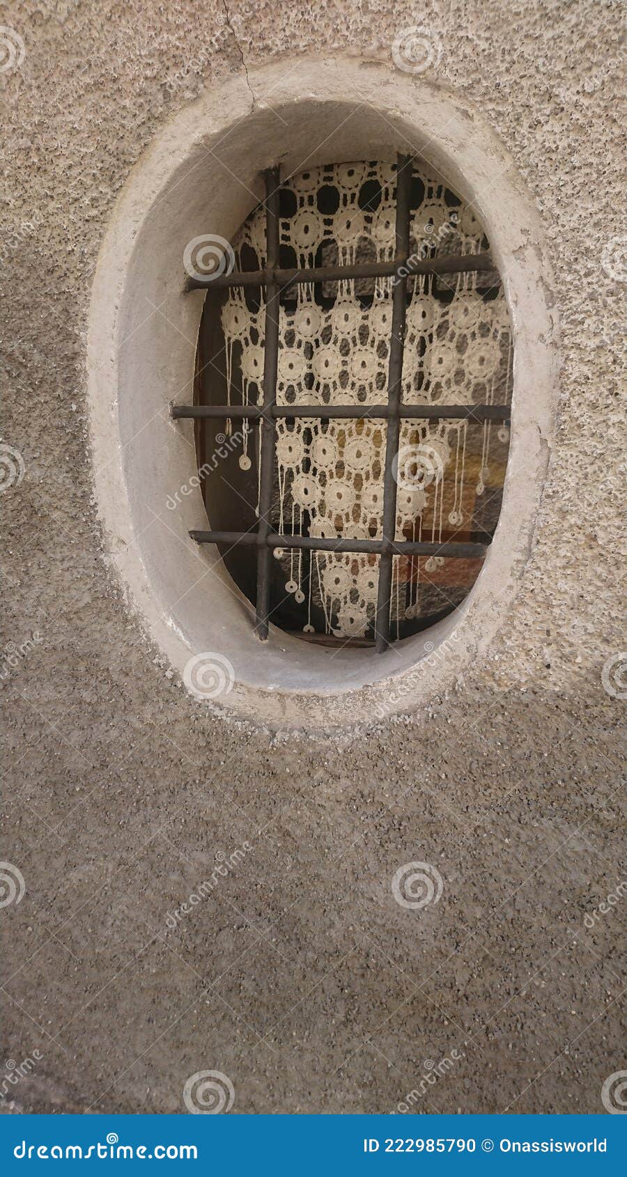 Acient Oval Home Window Frame Stock Photo - Image of window, frame ...