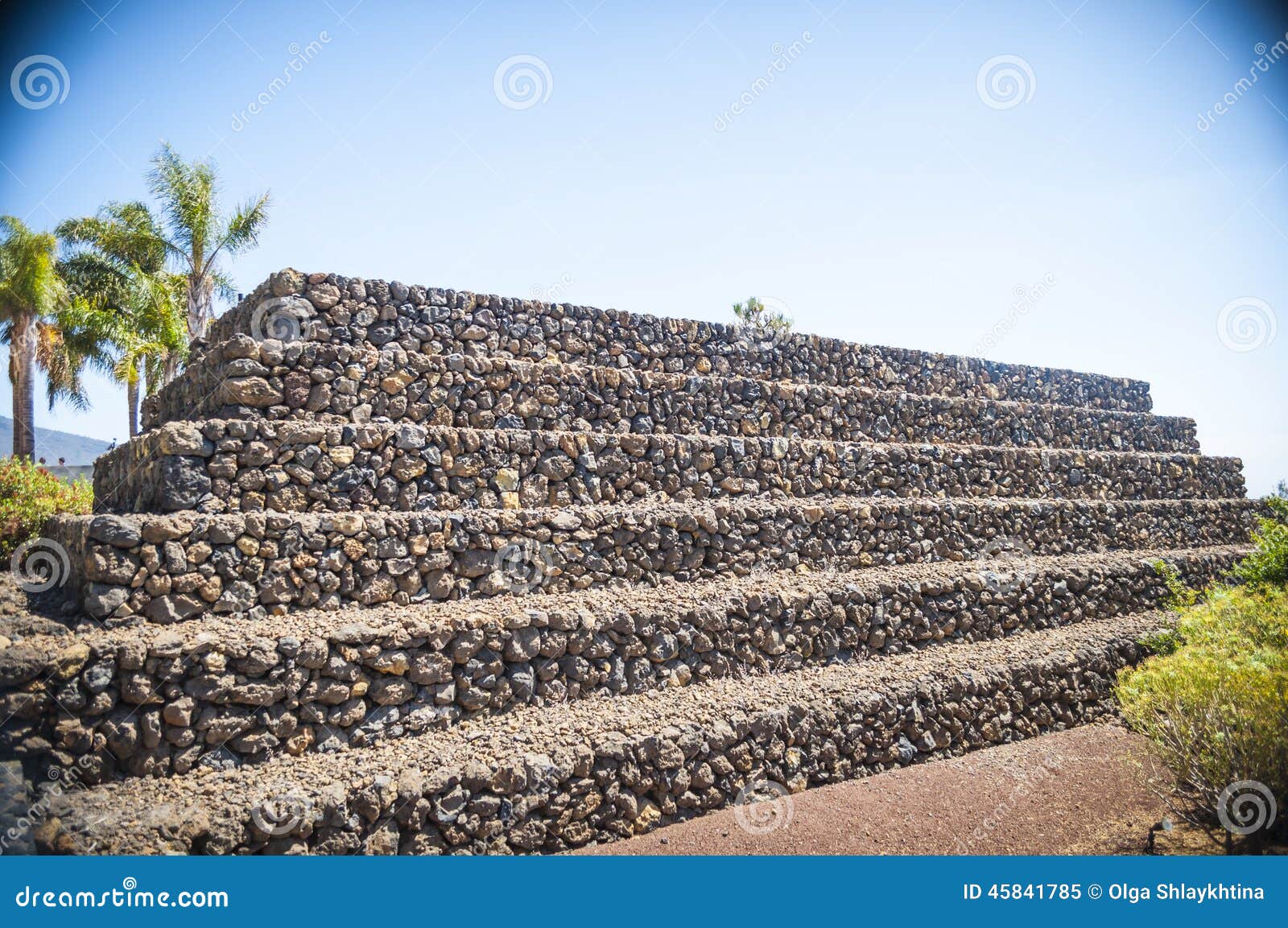 Acient Pyramids in Guimar, Tenerife, Canary Islands, Spain Stock Image ...