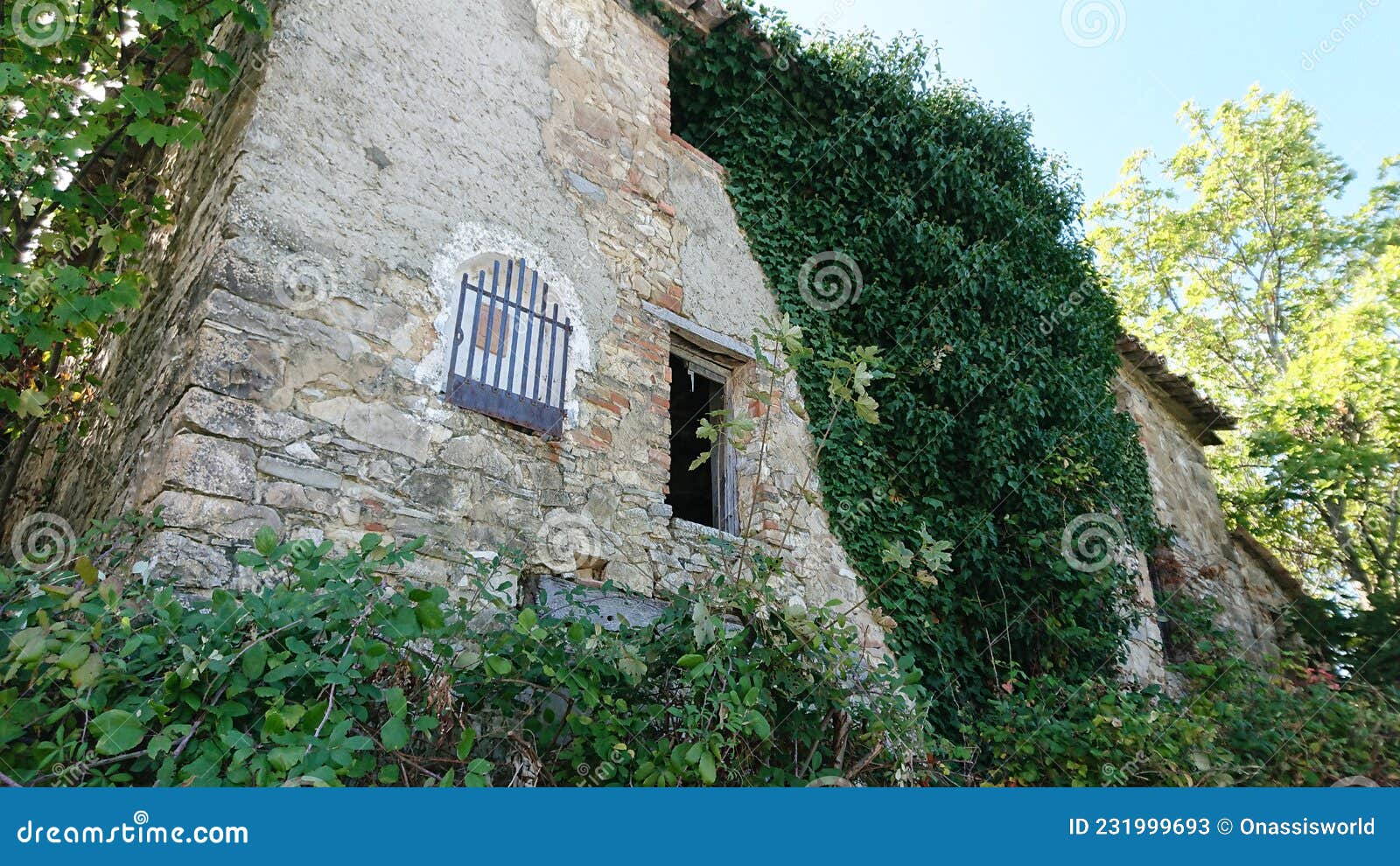 Acient Stone House Falling. Construction Projects Stock Image - Image ...
