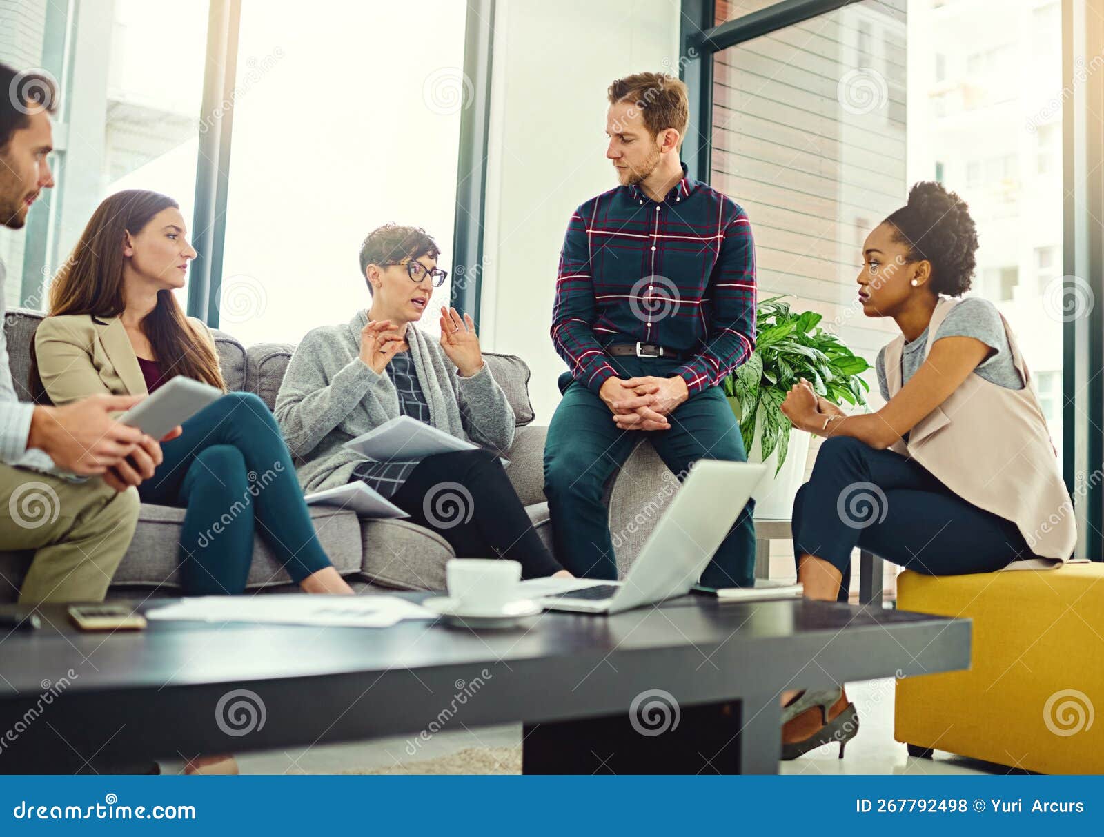 Acing Their Deadlines Together. a Group of Colleagues Having a ...