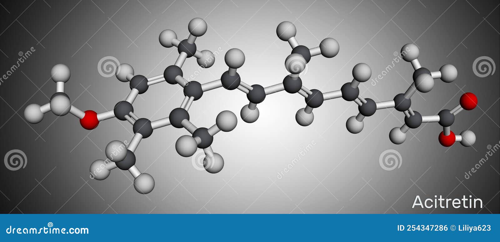 Acitretin Molecule. it is Retinoid Used in the Treatment of Psoriasis ...
