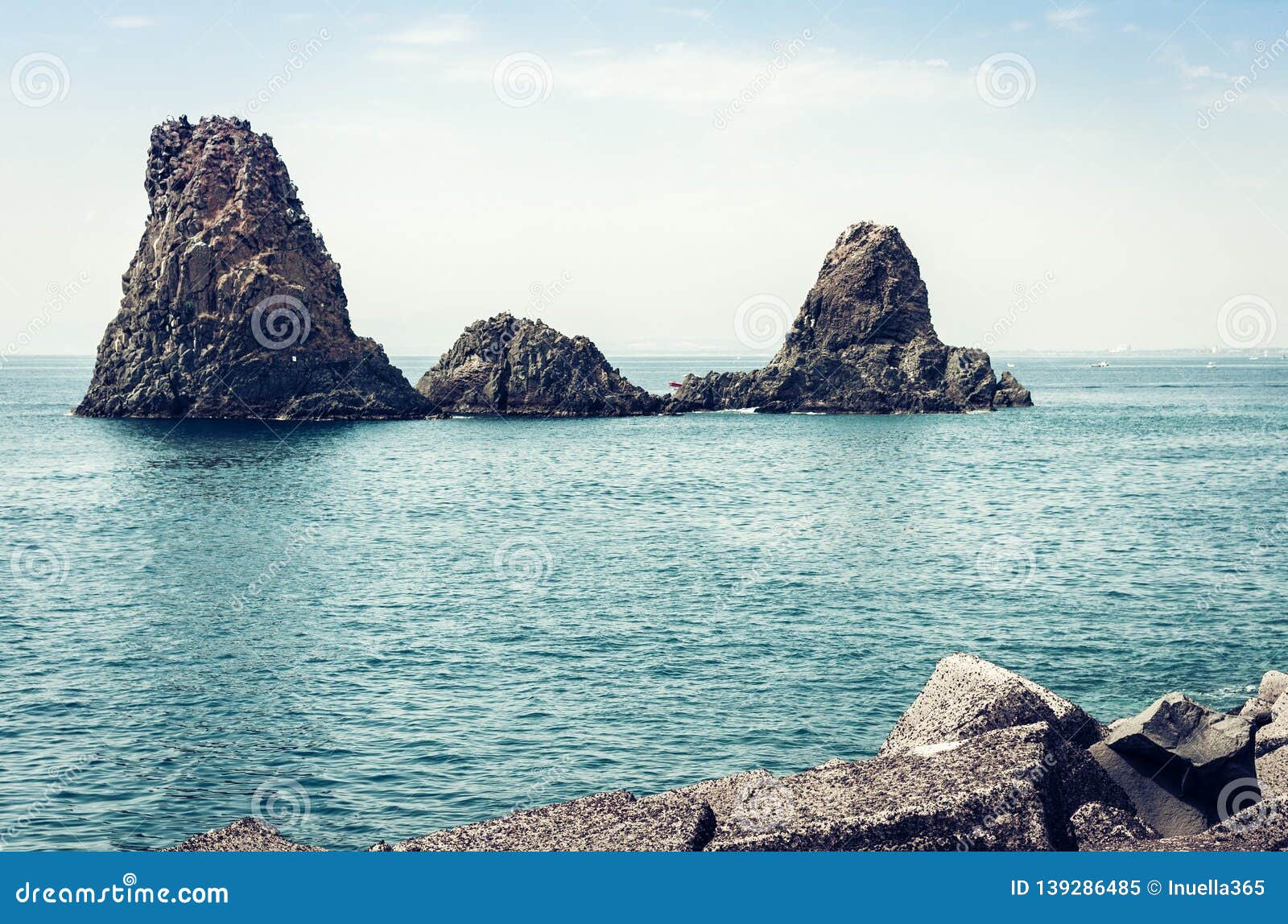 Acitrezza Rocks of the Cyclops, Sea Stacks in Catania, Sicily, Italy ...