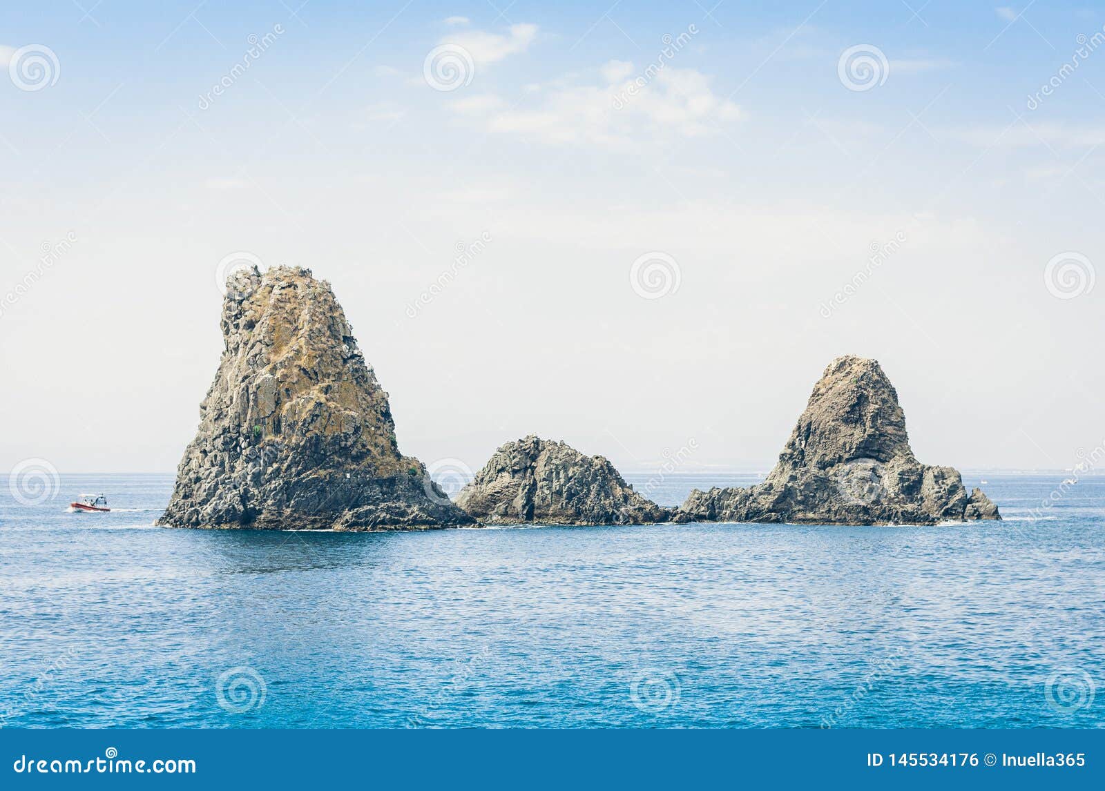 Acitrezza Rocks of the Cyclops, Sea Stacks in Catania, Sicily, Italy ...