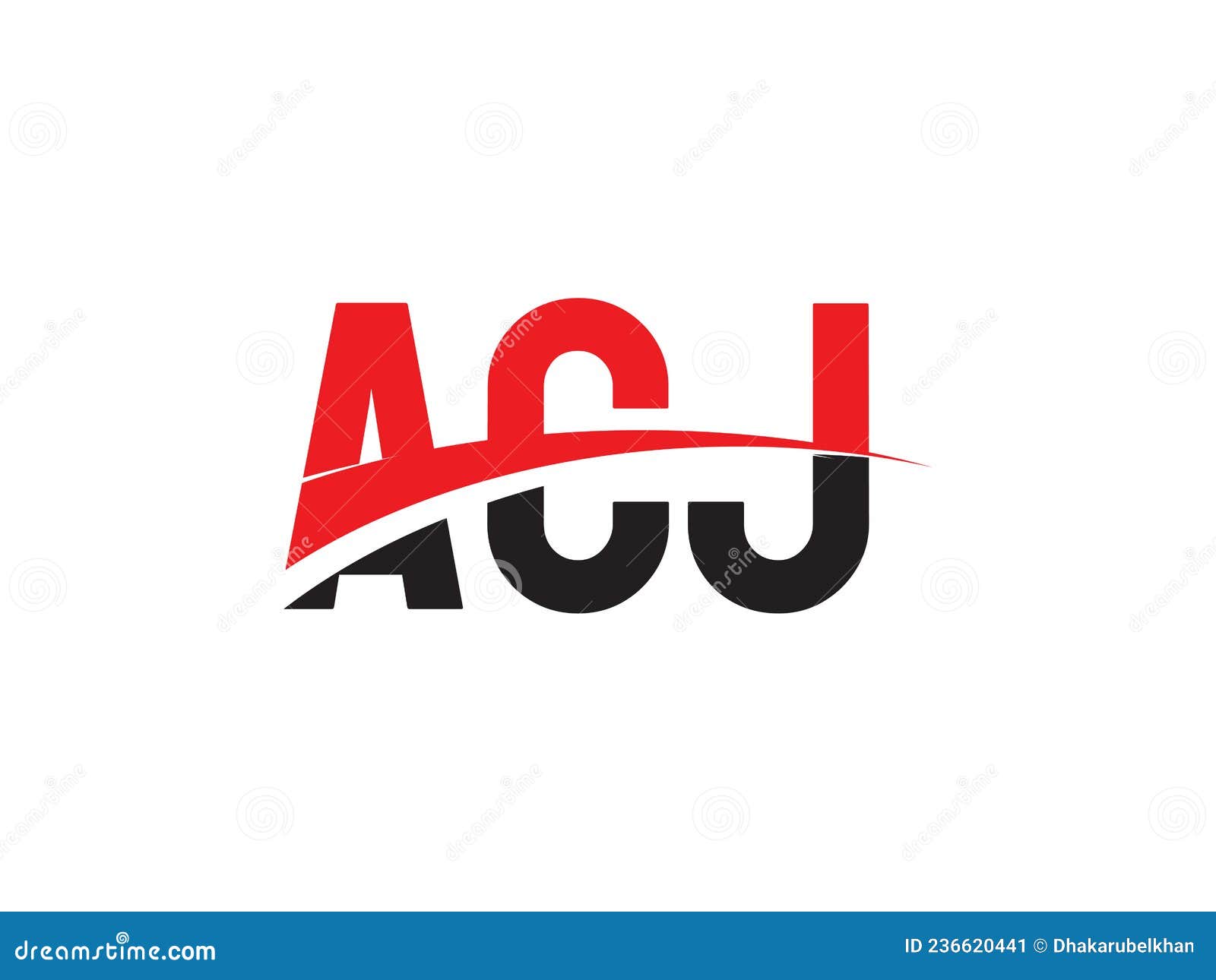 ACJ Letter Initial Logo Design Vector Illustration Stock Vector ...