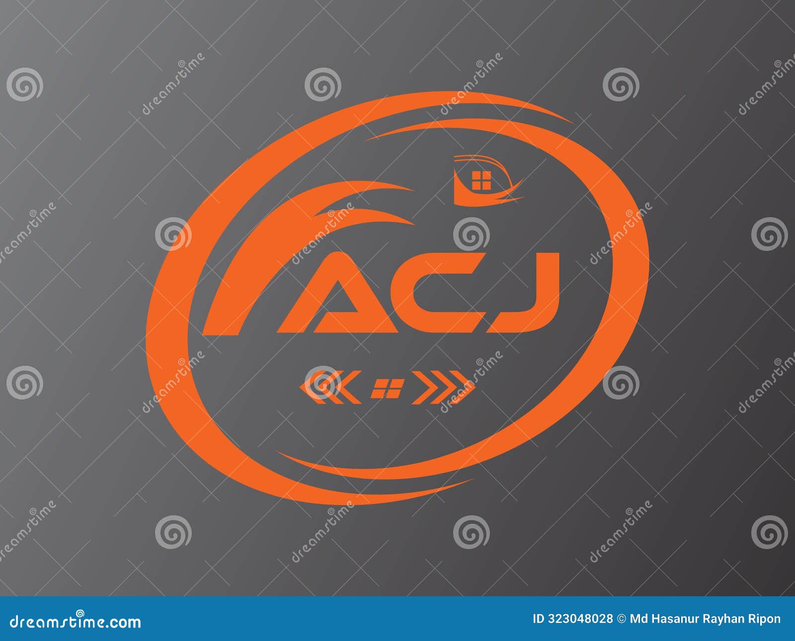 ACJ Letter Logo Design. ACJ Simple and Modern Monogram Logo Stock ...