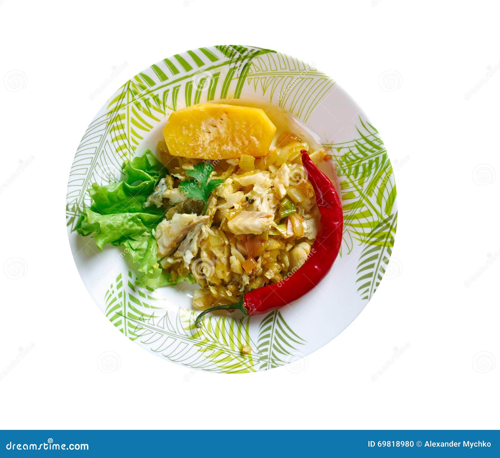 Ackee et saltfish photo stock. Image du jamaïquain, seafood - 69818980