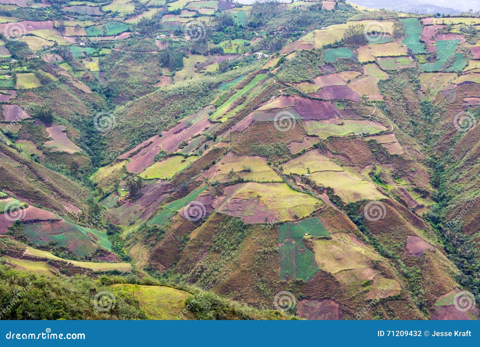 Ackerland-Landschaft in Peru Stockfoto - Bild von amerika, senke: 71209432