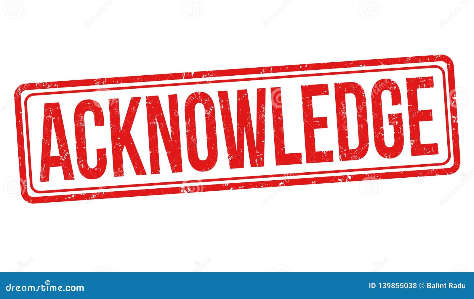 Acknowledge sign or stamp stock vector. Illustration of person - 139855038