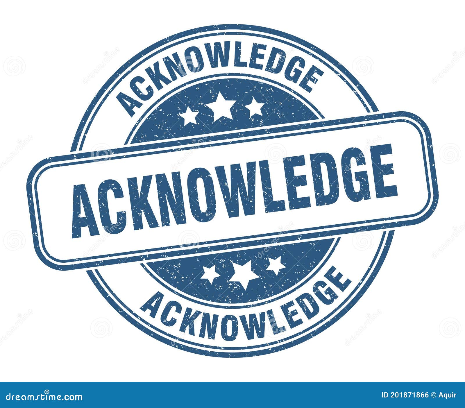 Acknowledge Stamp. Acknowledge Label. Round Grunge Sign Stock Vector ...