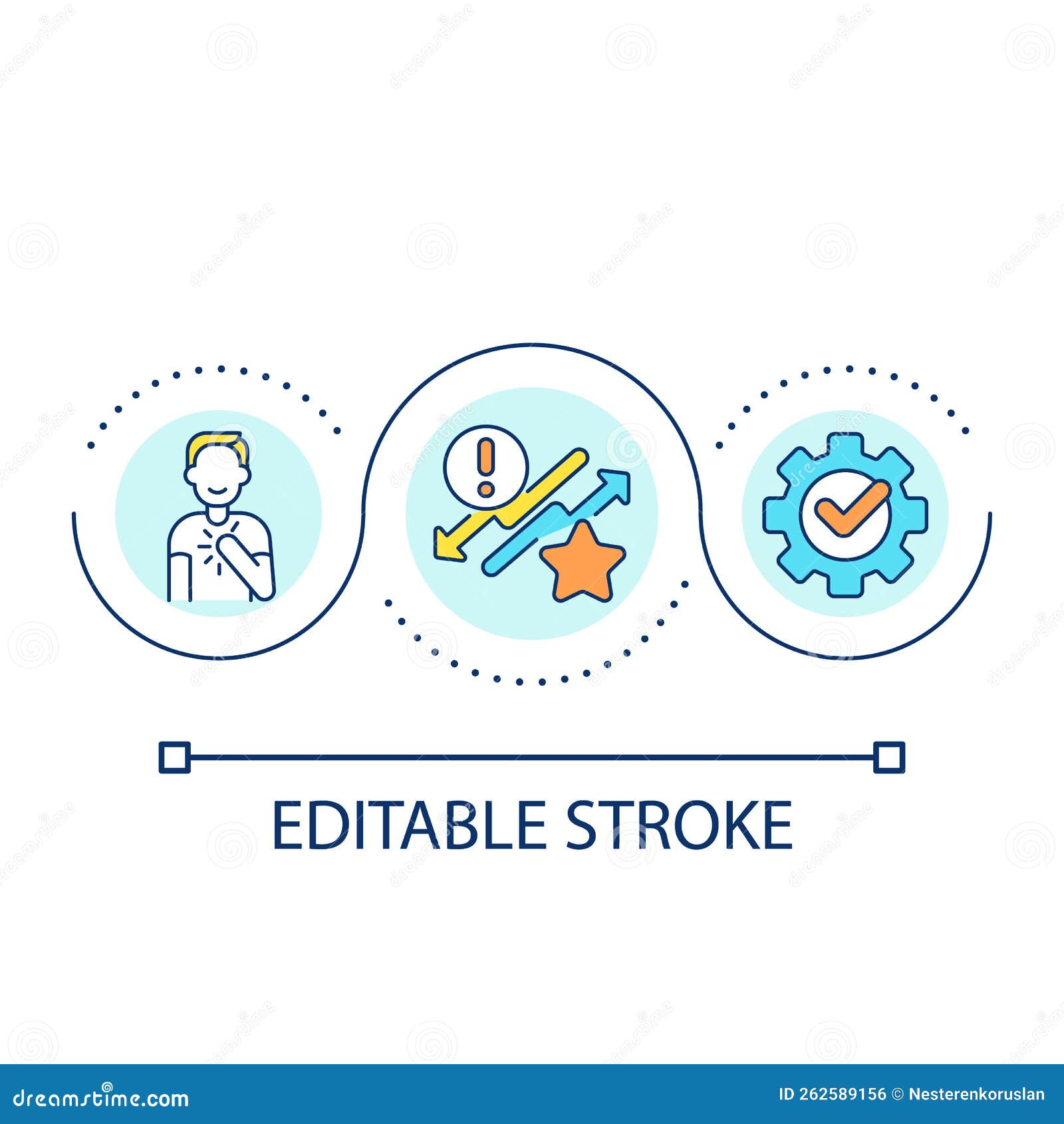 Overcoming Impostor Feelings Tips Blue Brochure Template Cartoon Vector ...