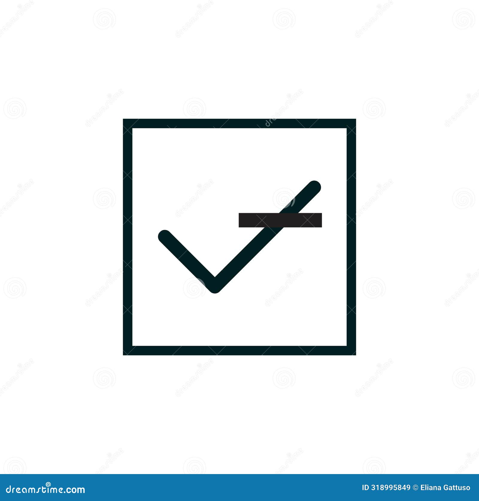 Acknowledgement of Remote Station Negative Symbol Stock Vector ...