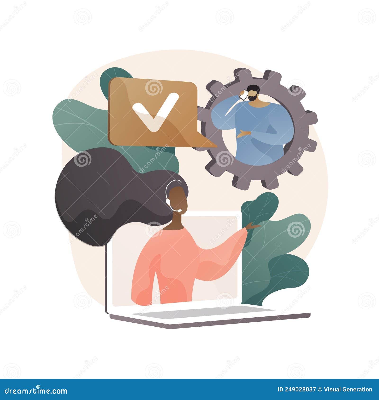 Acknowledgment Received Abstract Concept Vector Illustration ...