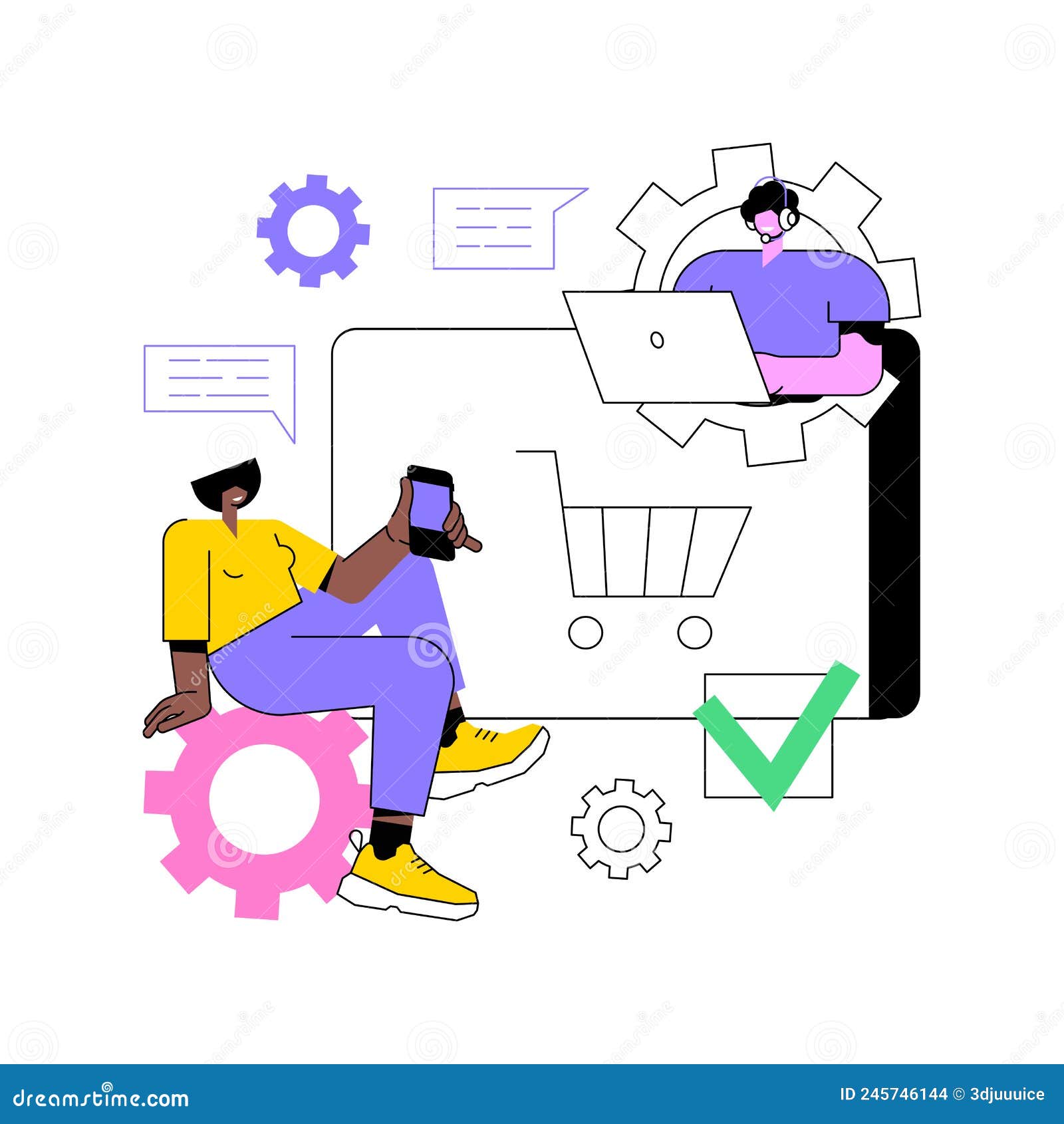 Acknowledgment Received Abstract Concept Vector Illustration ...