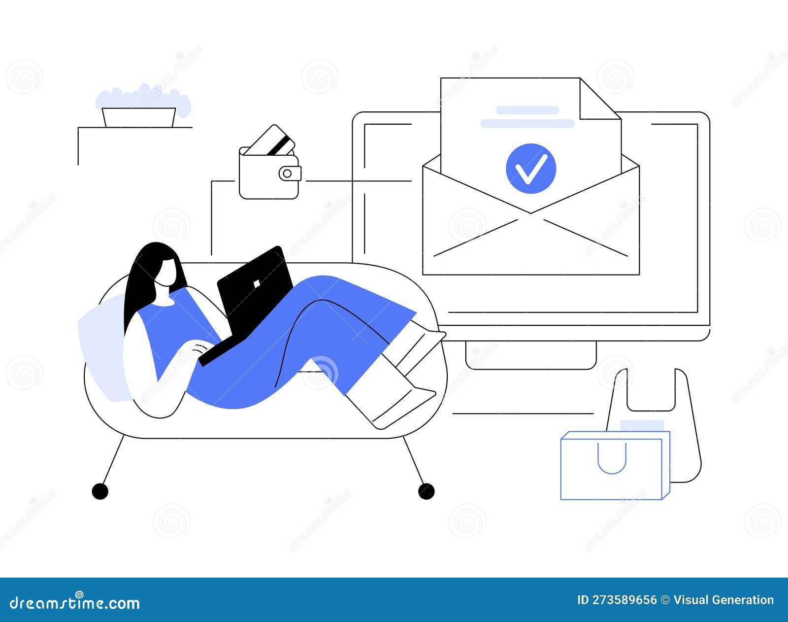 Acknowledgment Received Abstract Concept Vector Illustration. Stock ...