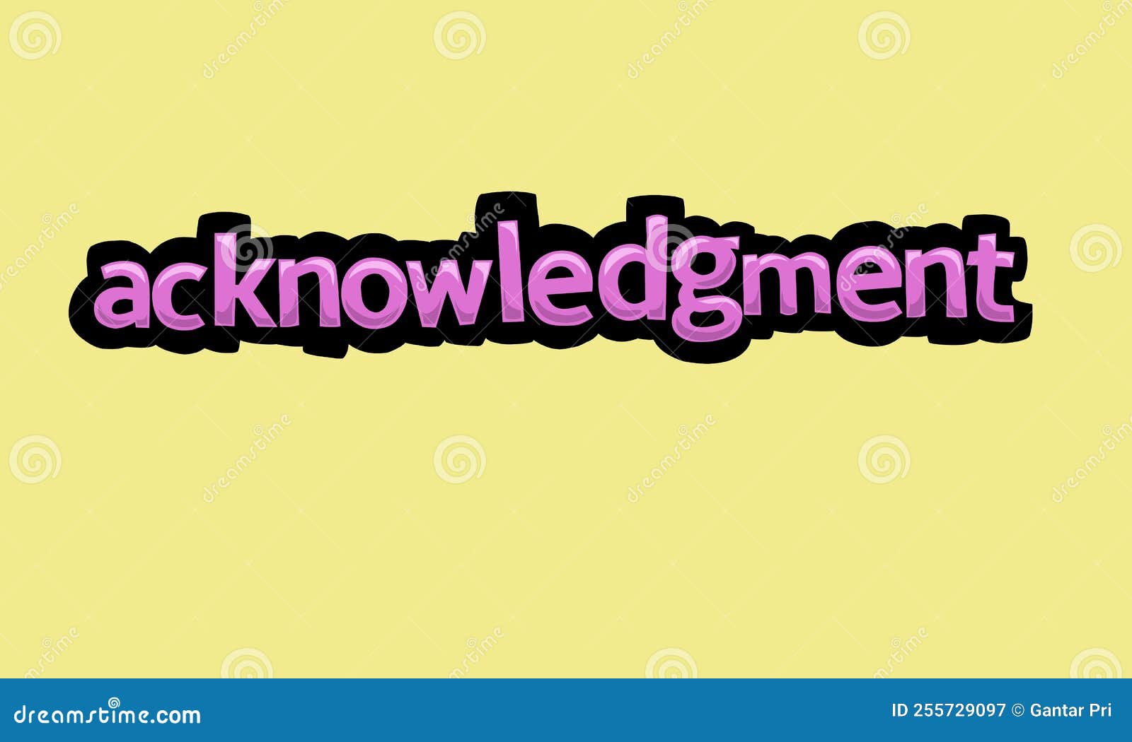 ACKNOWLEDGMENT Writing Design On A Yellow Background Stock Image ... ACKNOWLEDGMENT Writing Design On A Yellow Background Stock Image ...