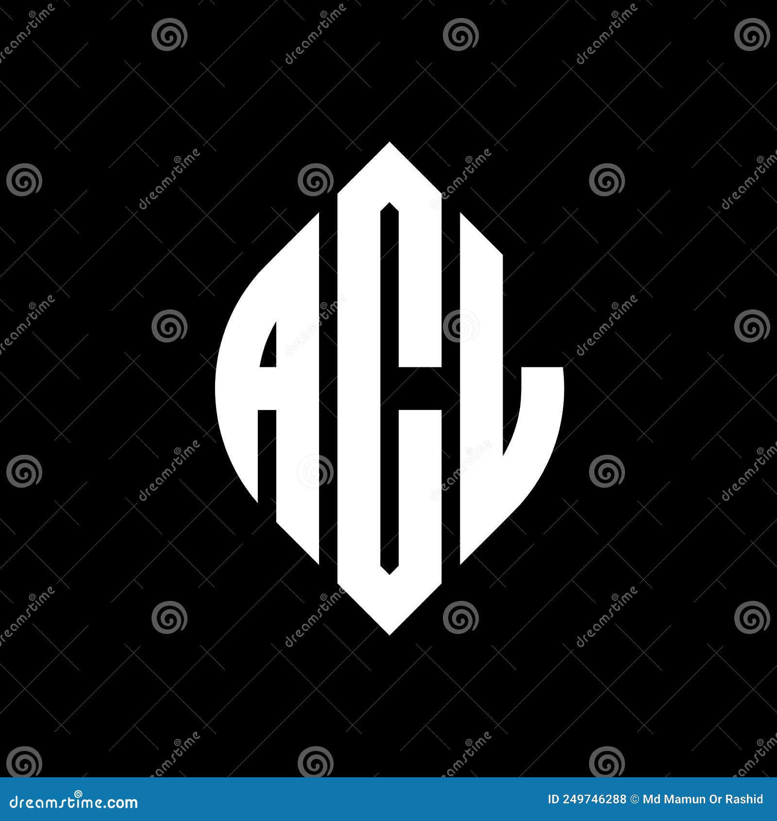 ACL Circle Letter Logo Design with Circle and Ellipse Shape. ACL ...