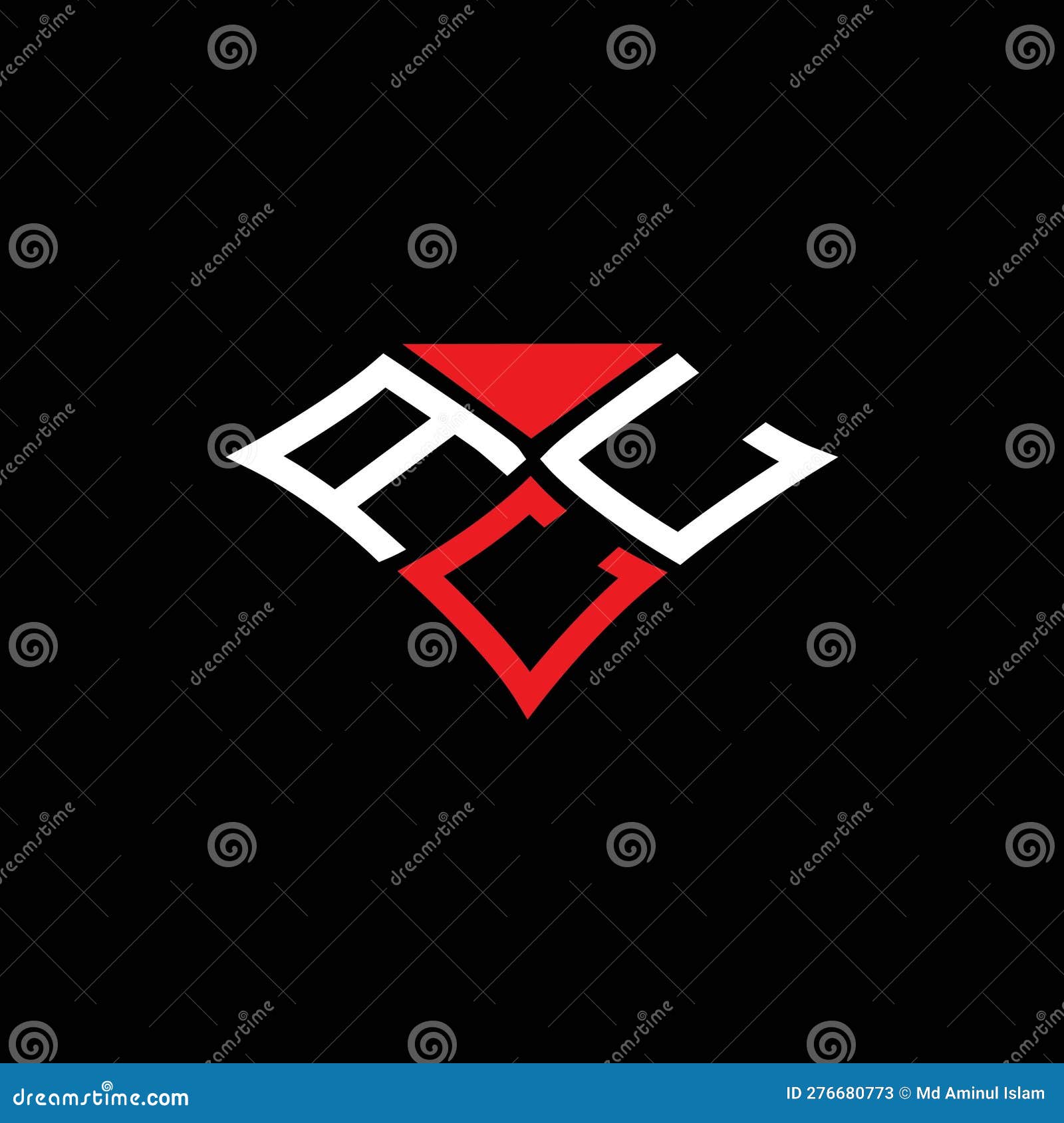 ACL Letter Logo Creative Design with Vector Graphic, Stock Vector ...